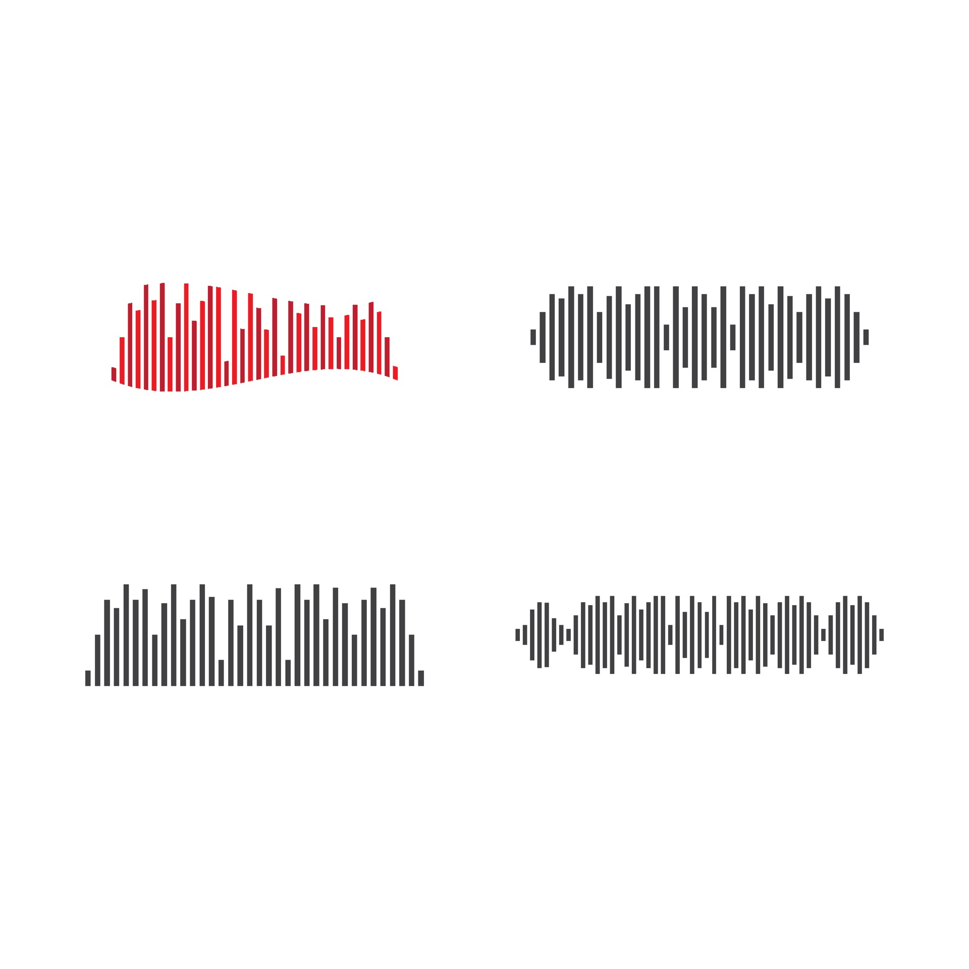 Sound wave image set 2085608 Vector Art at Vecteezy