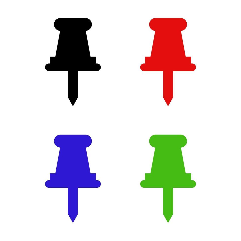 Push Pin On White Background 2086340 Vector Art at Vecteezy