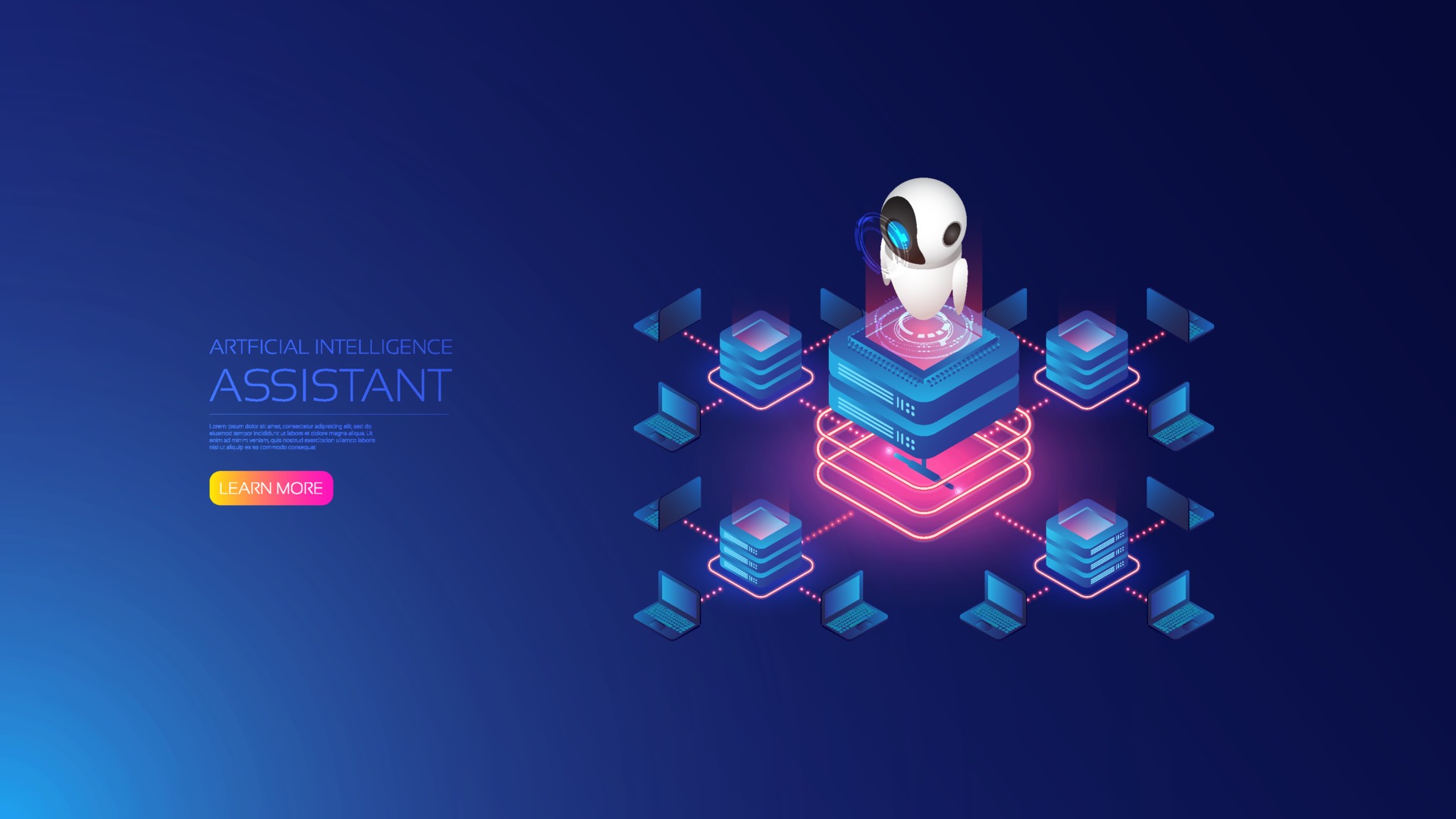 Isometric Artificial Intelligence 2089451 Vector Art At Vecteezy