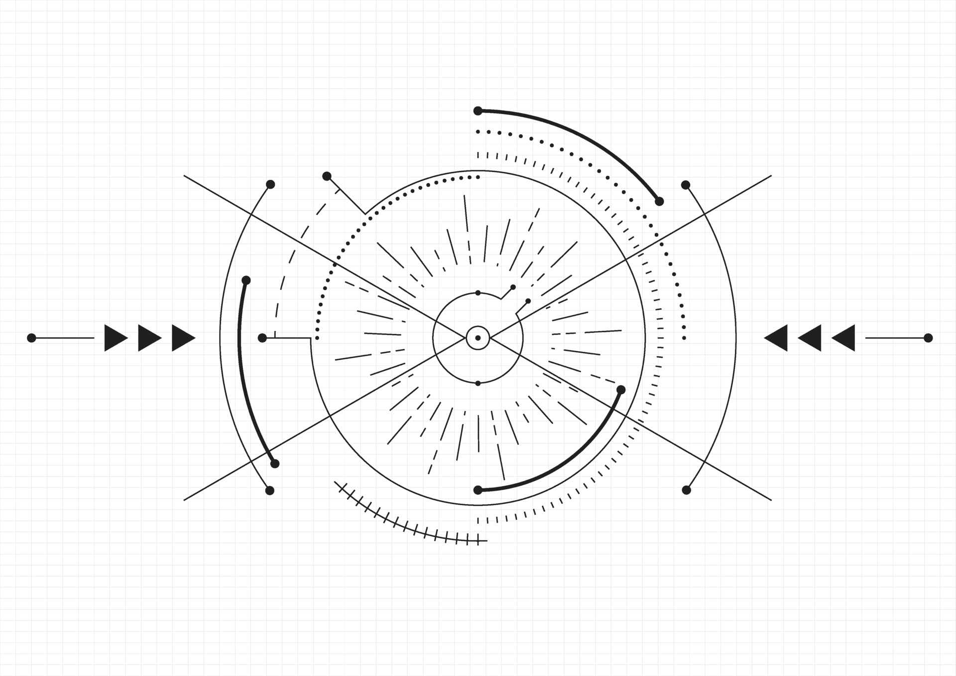 Modern technology background. Target screen elements. Outline HUD user ...