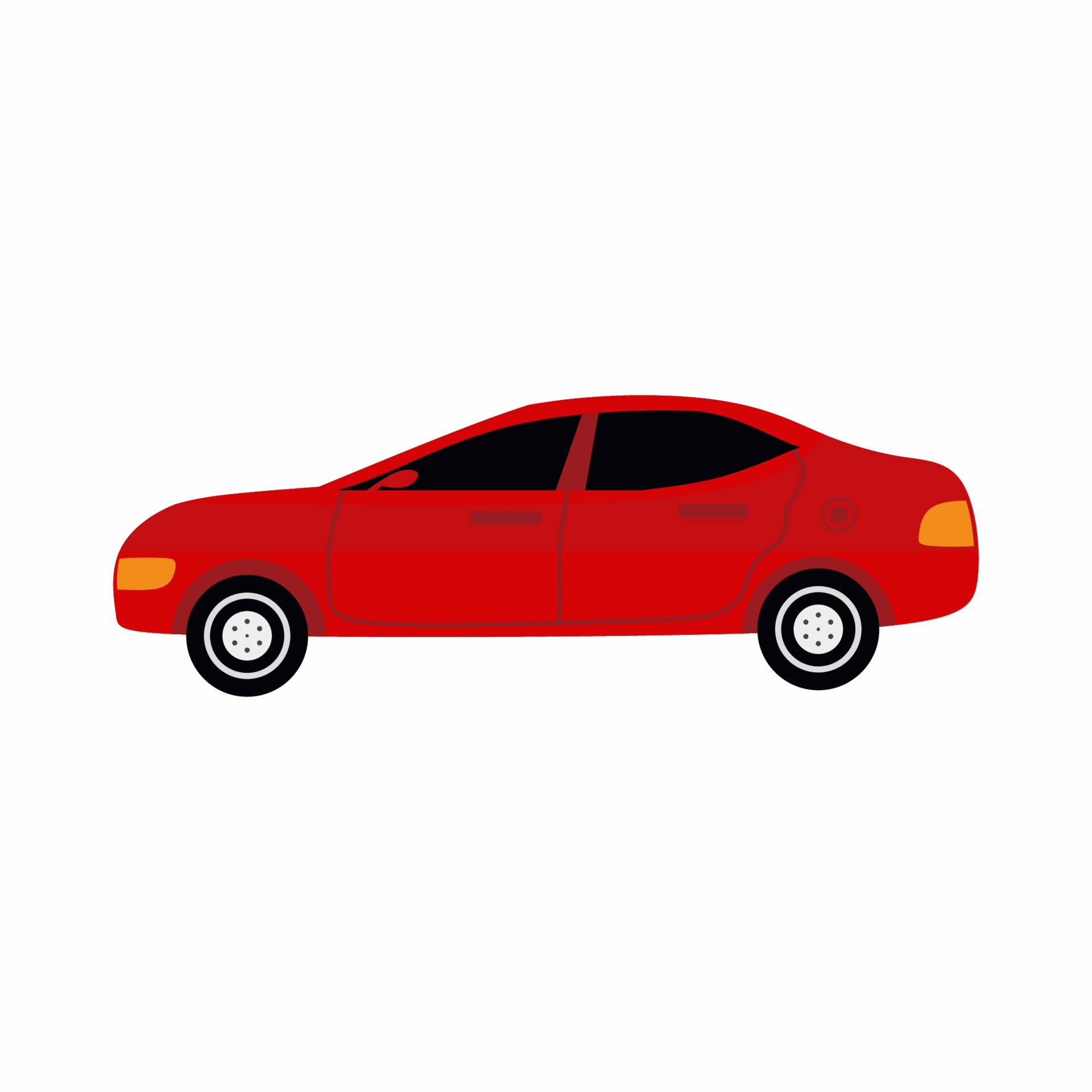 carro rojo. sedán clásico elegante en color estilo plano de dibujos ... carro rojo. sedán clásico elegante en color estilo plano de dibujos ...