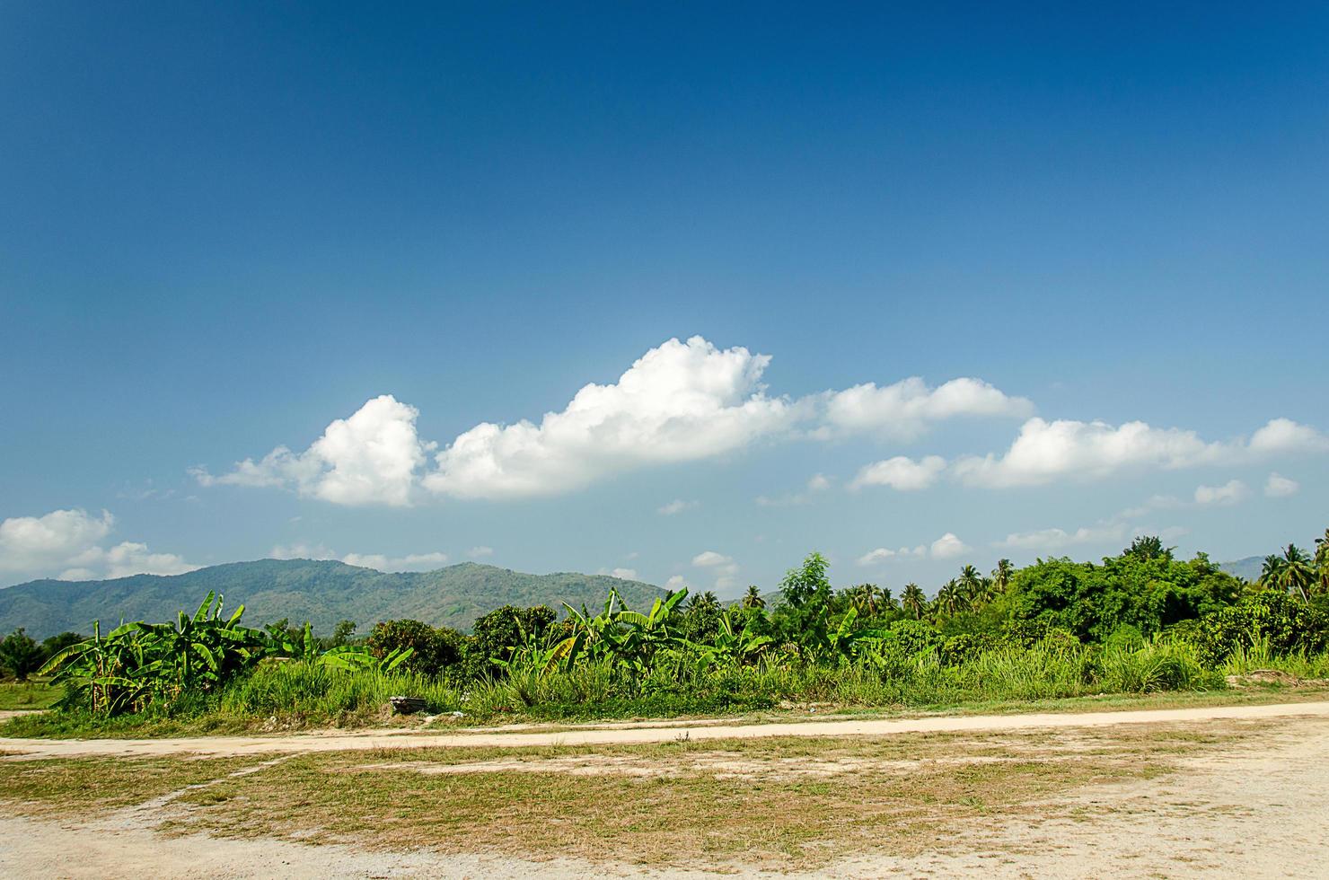 Clouds above trees and mountains 2099121 Stock Photo at Vecteezy