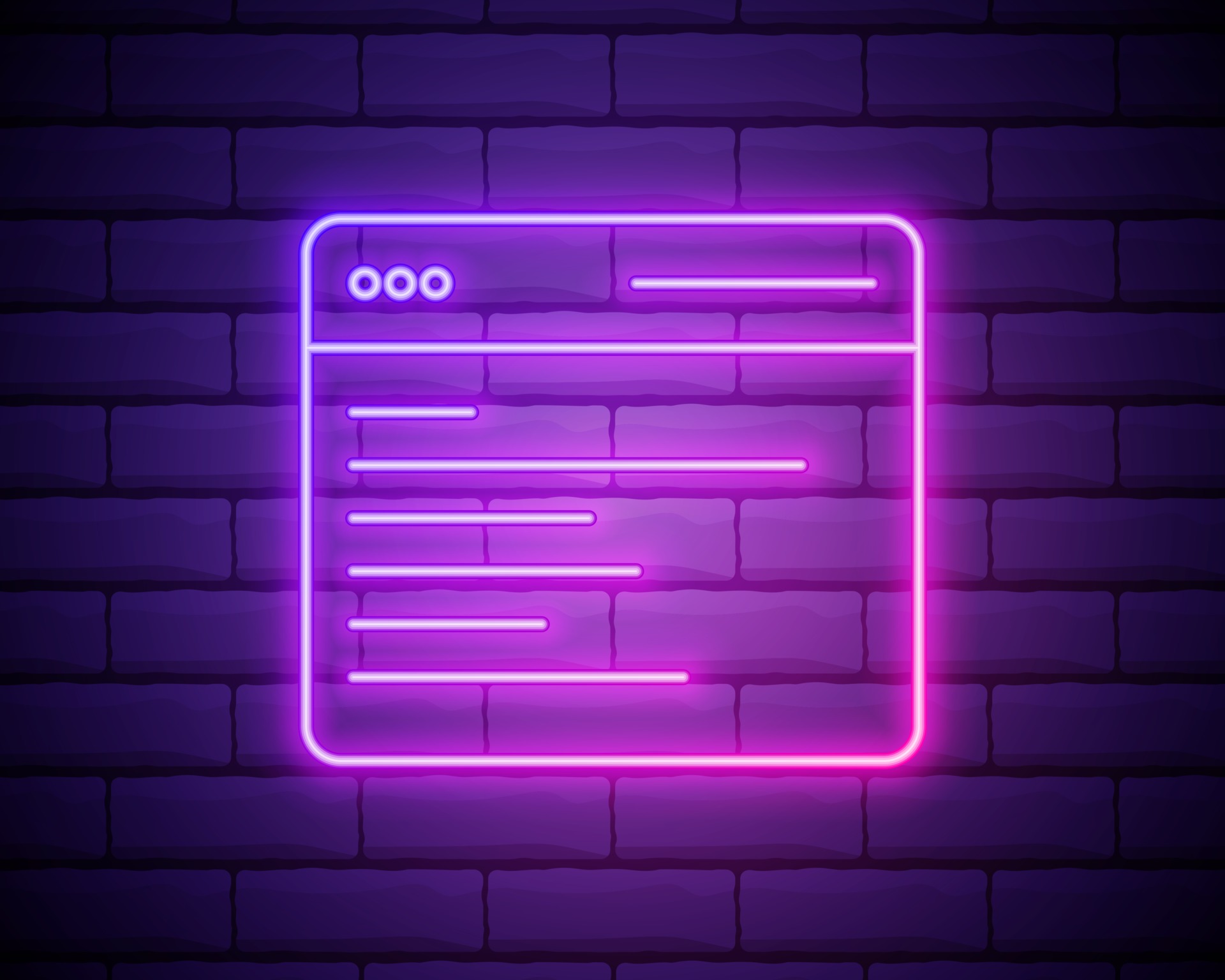 Browser Search Webpage Neon Icon Elements Of Browser Set Simple Icon For Websites Web Design