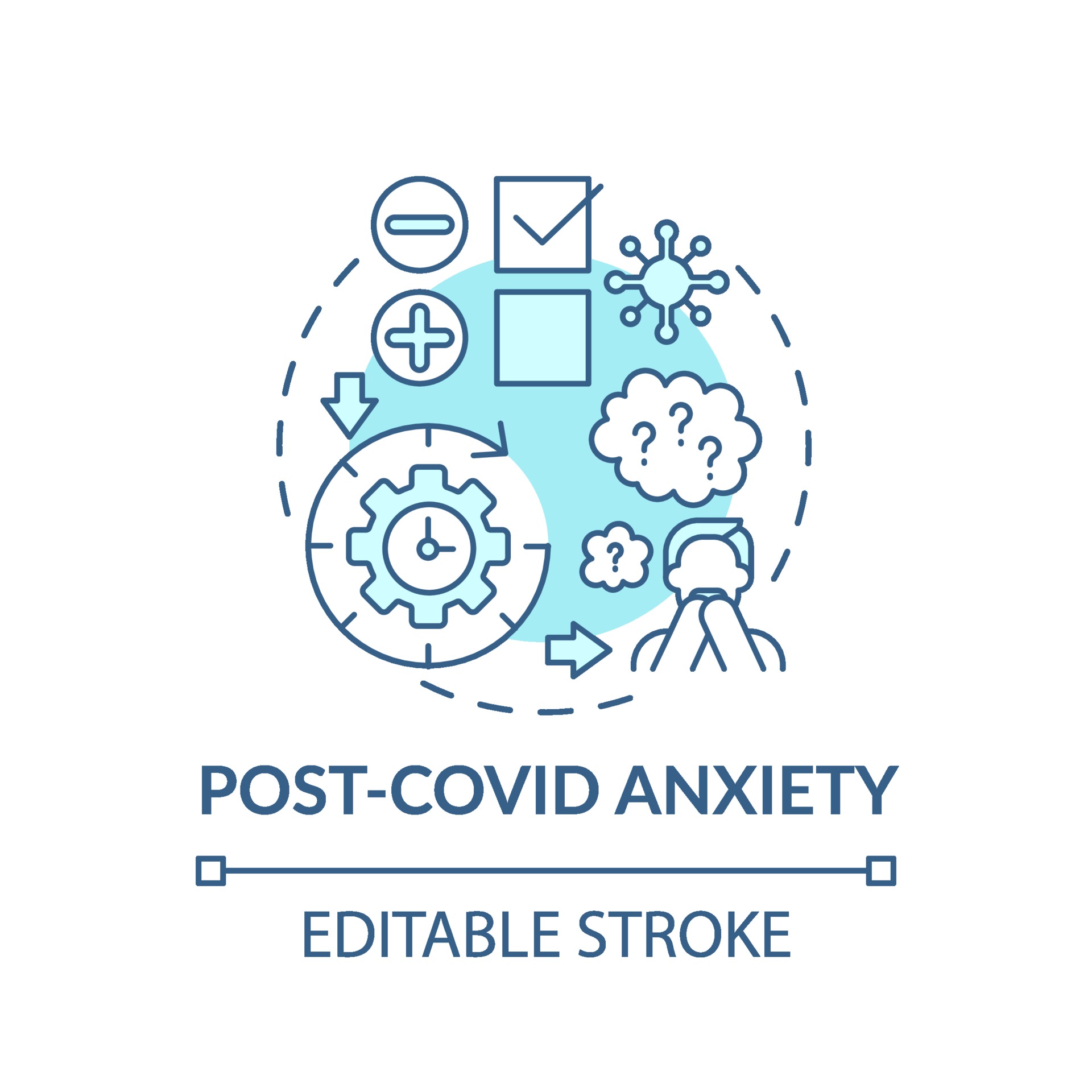 Post-covid anxiety concept icon 2103392 Vector Art at Vecteezy Post-covid anxiety concept icon 2103392 Vector Art at Vecteezy