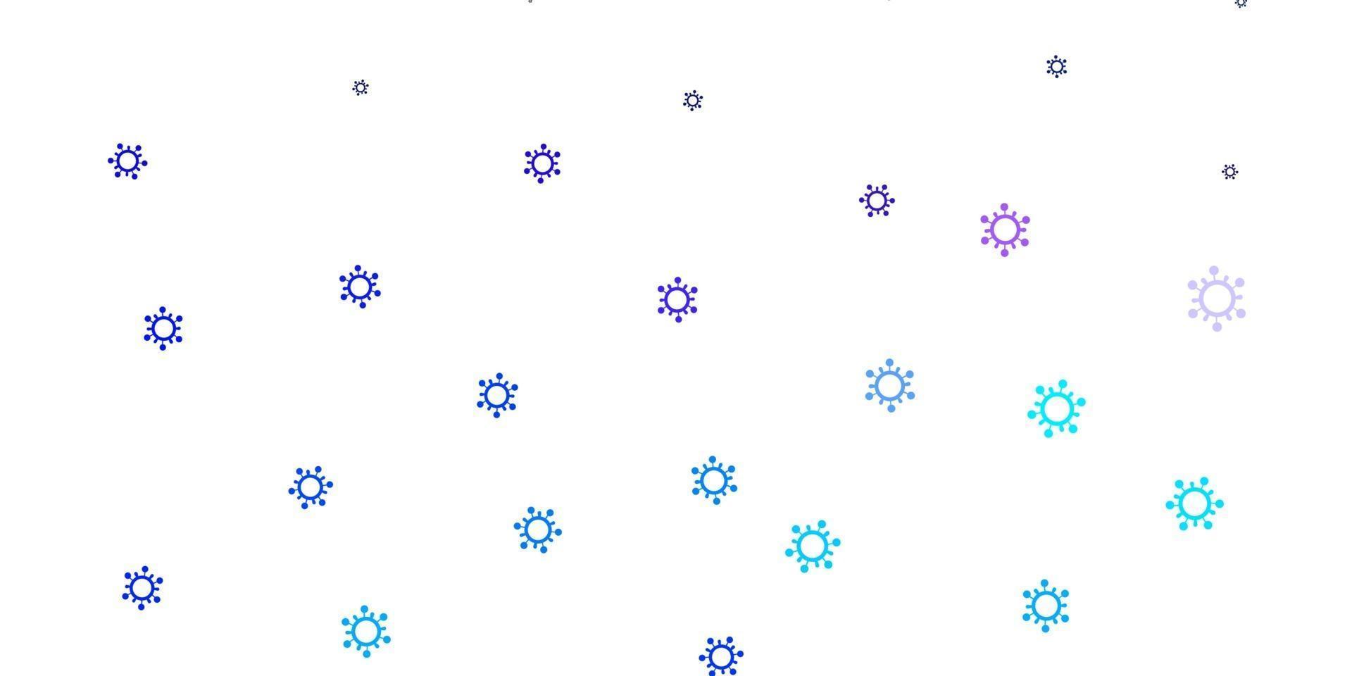 Light pink, blue vector texture with disease symbols. 2105025 Vector ...