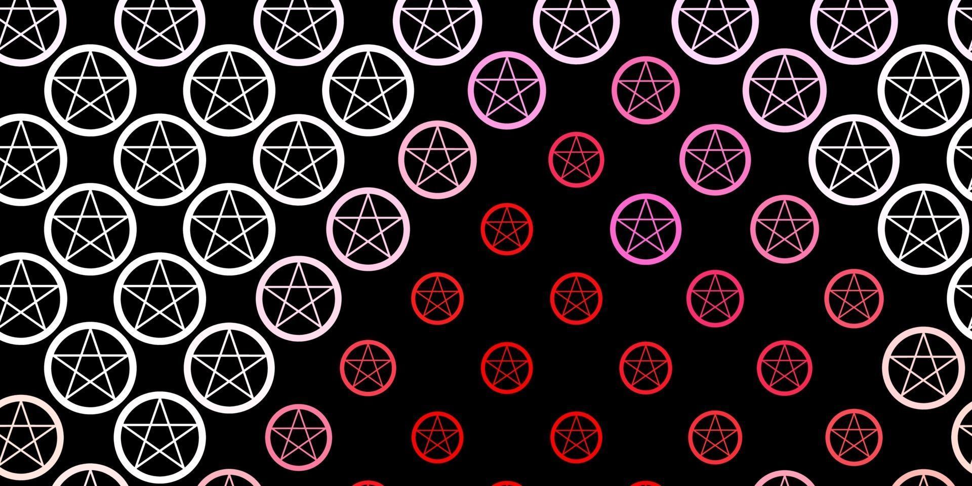 Dark Red vector pattern with magic elements. 2105689 Vector Art at Vecteezy
