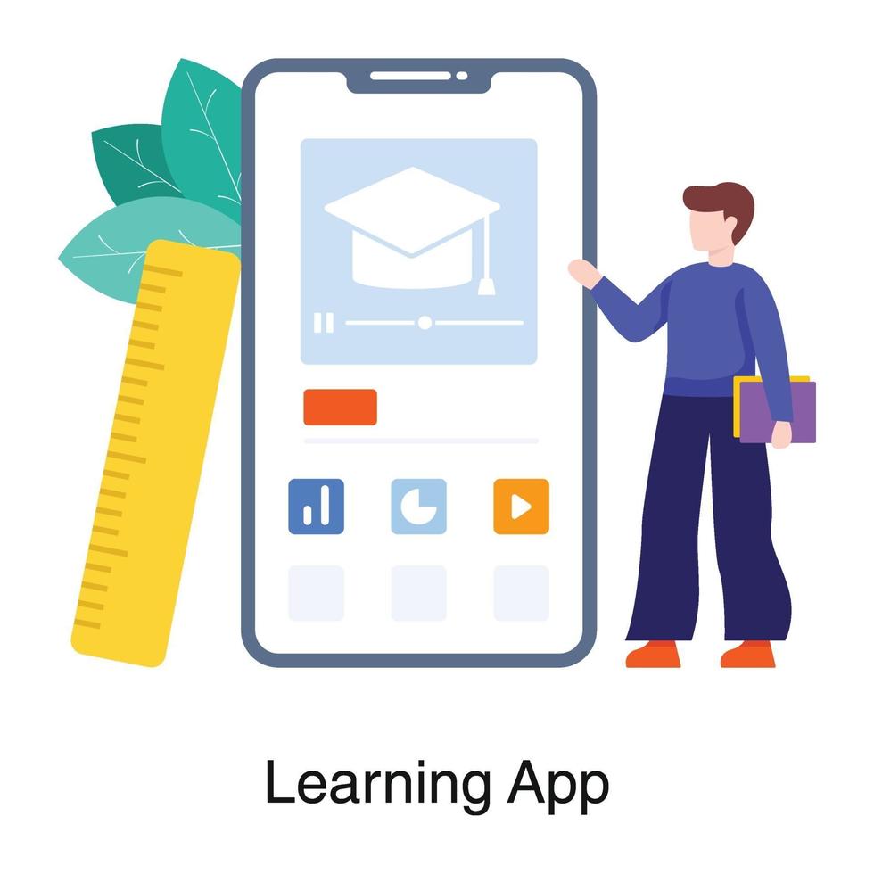 Online Learning App Concept 2107940 Vector Art at Vecteezy