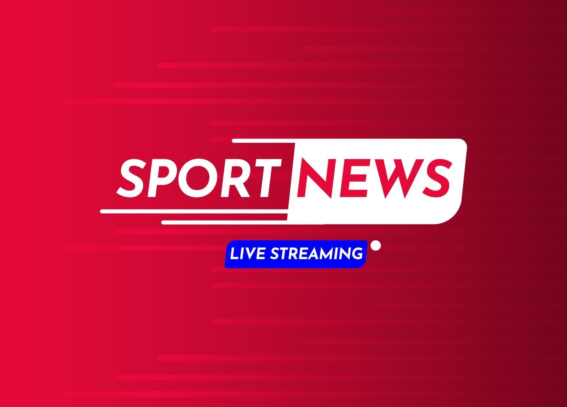 Sport News Live Streaming Label Vector Template Design Illustration ... Sport News Live Streaming Label Vector Template Design Illustration ...