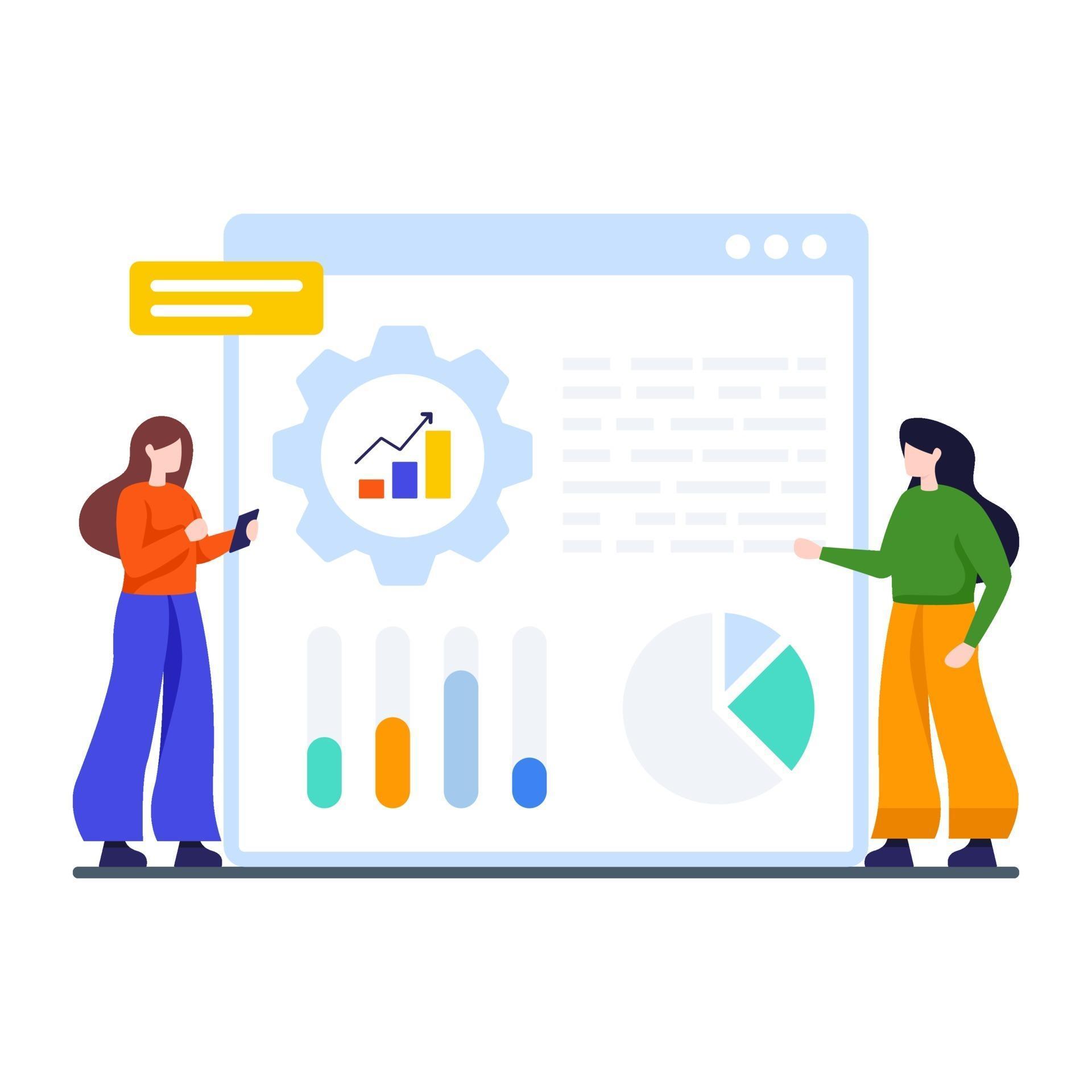 Data Processing and Analysis Concept 2111103 Vector Art at Vecteezy