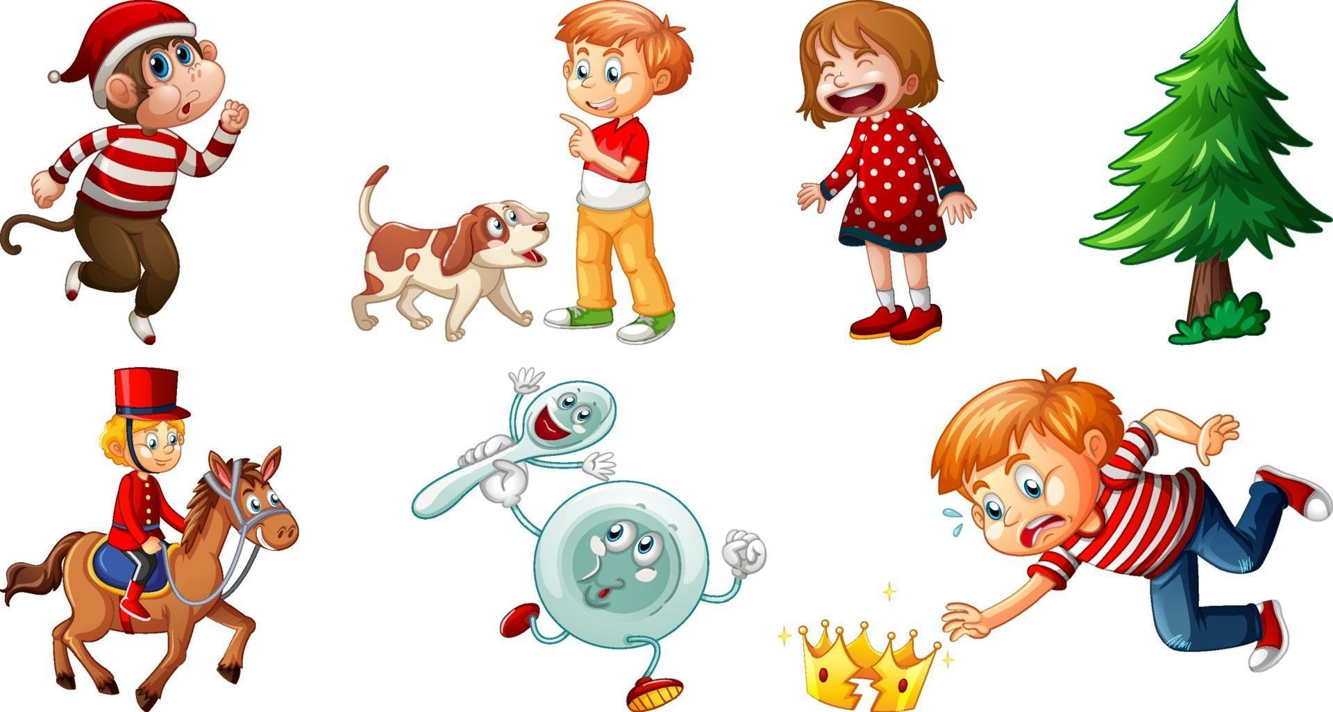 Set Of Different Nursery Rhyme Character Isolated On White Background set-of-different-nursery-rhyme-character-isolated-on-white-background