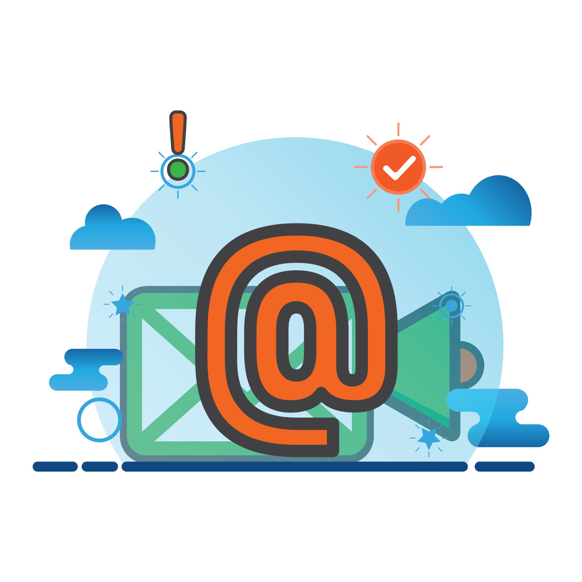 message illustration. Flat vector icon 2116094 Vector Art at Vecteezy