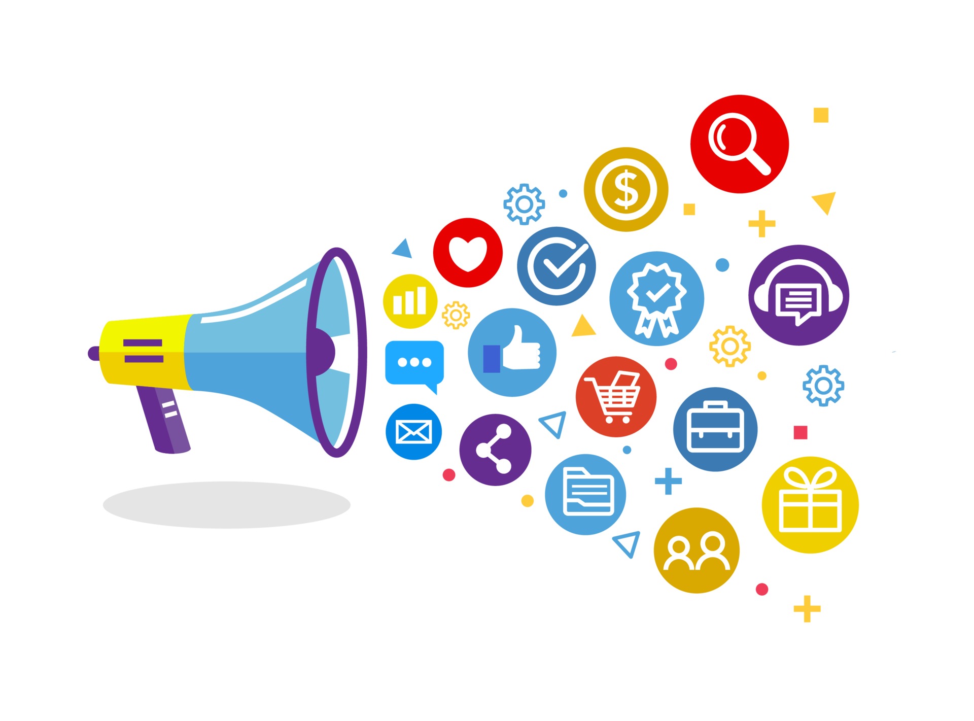 Digital marketing concept with megaphone 2116124 Vector Art at Vecteezy Digital marketing concept with megaphone 2116124 Vector Art at Vecteezy