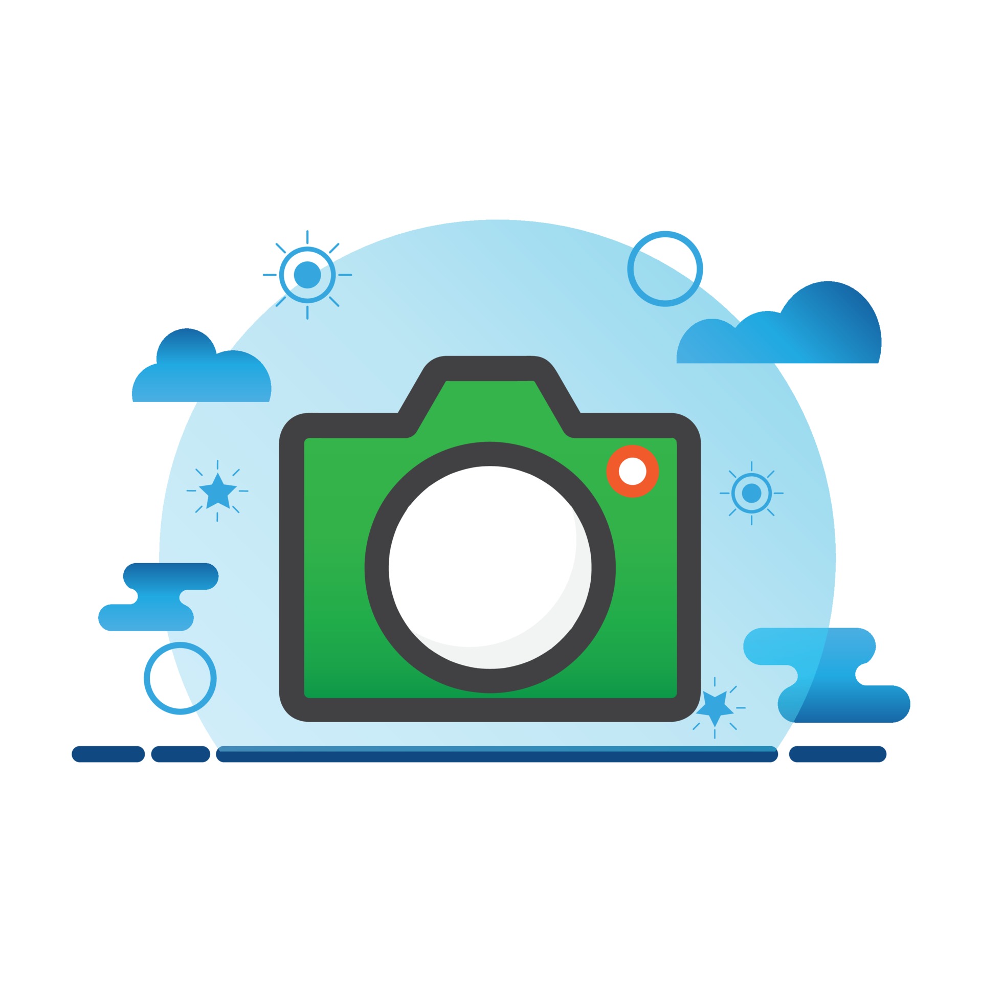 camera illustration. Flat vector icon. can use for, icon design element ...