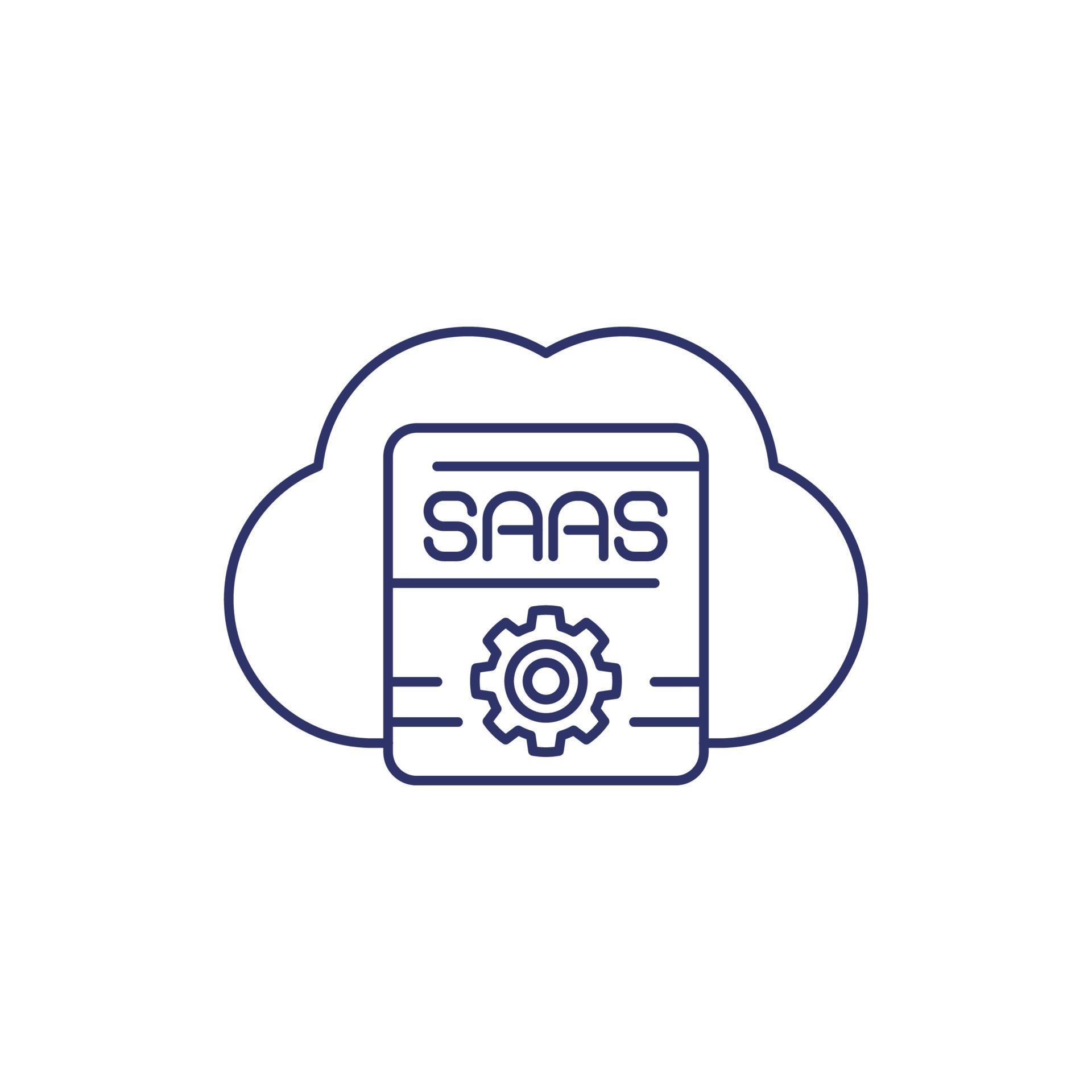 Saas line icon on white 2119368 Vector Art at Vecteezy Saas line icon on white 2119368 Vector Art at Vecteezy