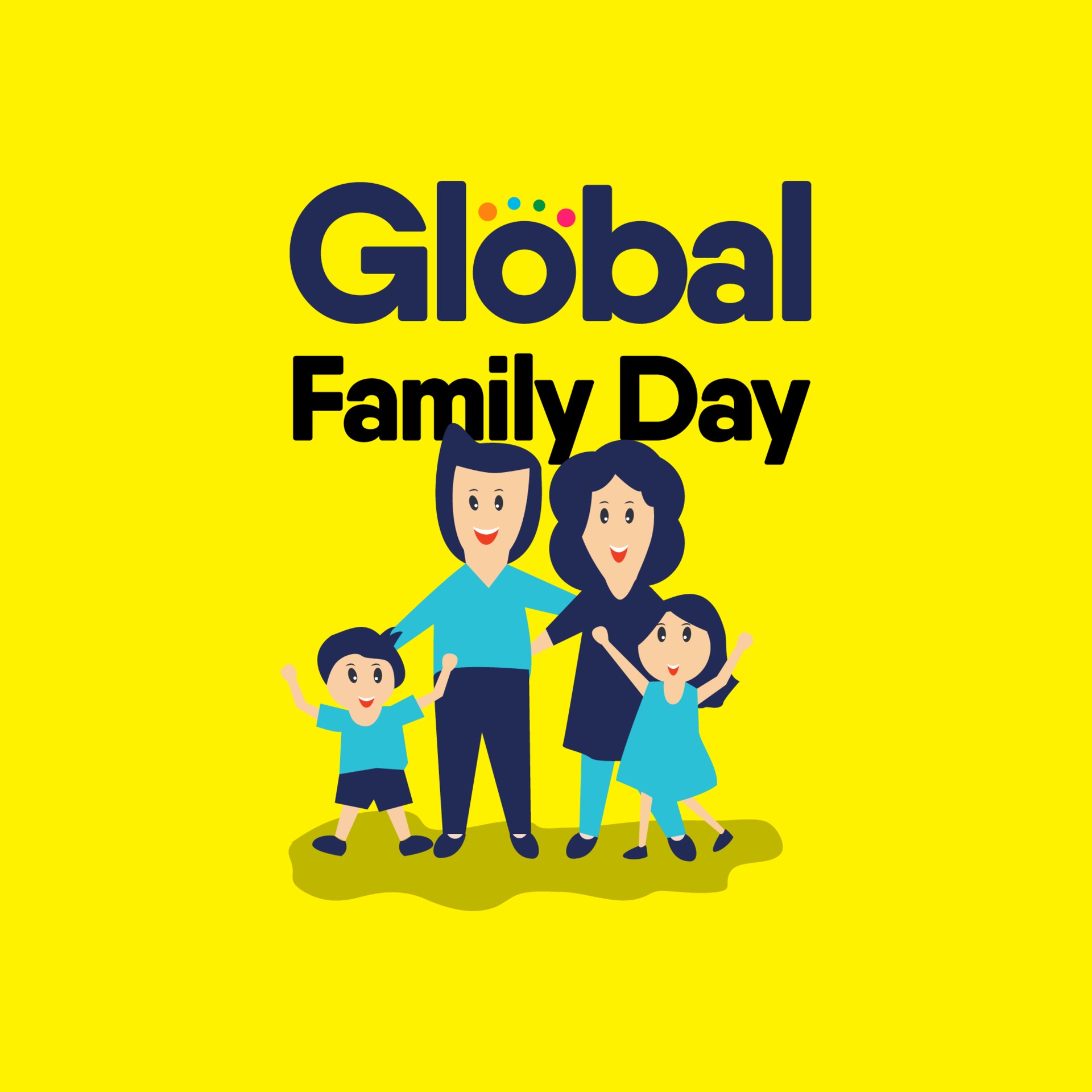 Happy Global Family Day Celebration Vector Template Design Illustration happy-global-family-day-celebration-vector-template-design-illustration