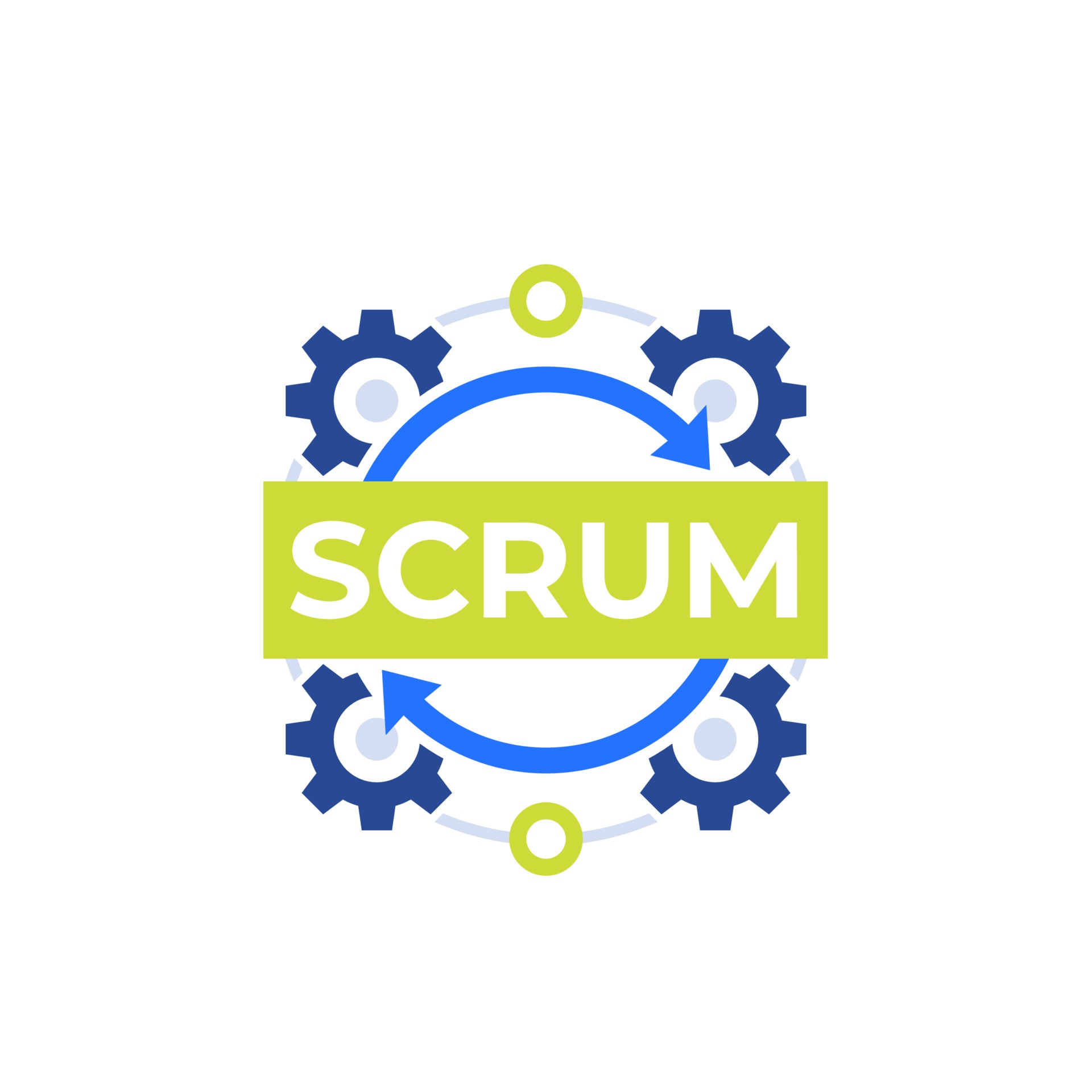 Scrum Process Development Methodology Vector Icon 2119514 Vector Art At