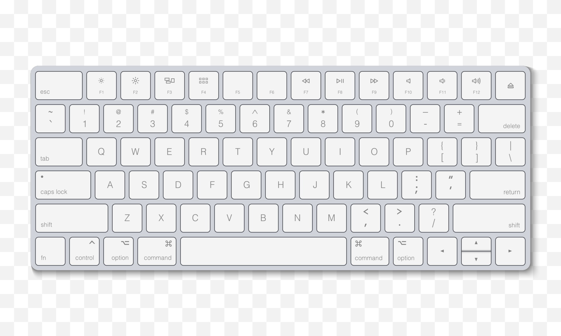 Simple Keyboard Vector