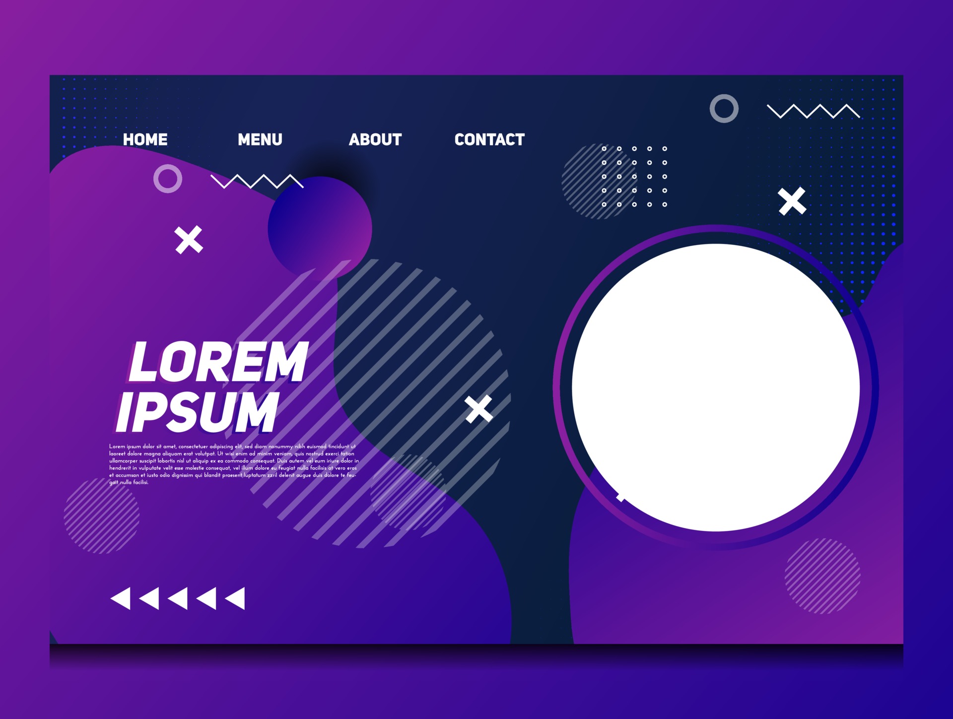 creative website template designs. Vector illustration concepts of web ...