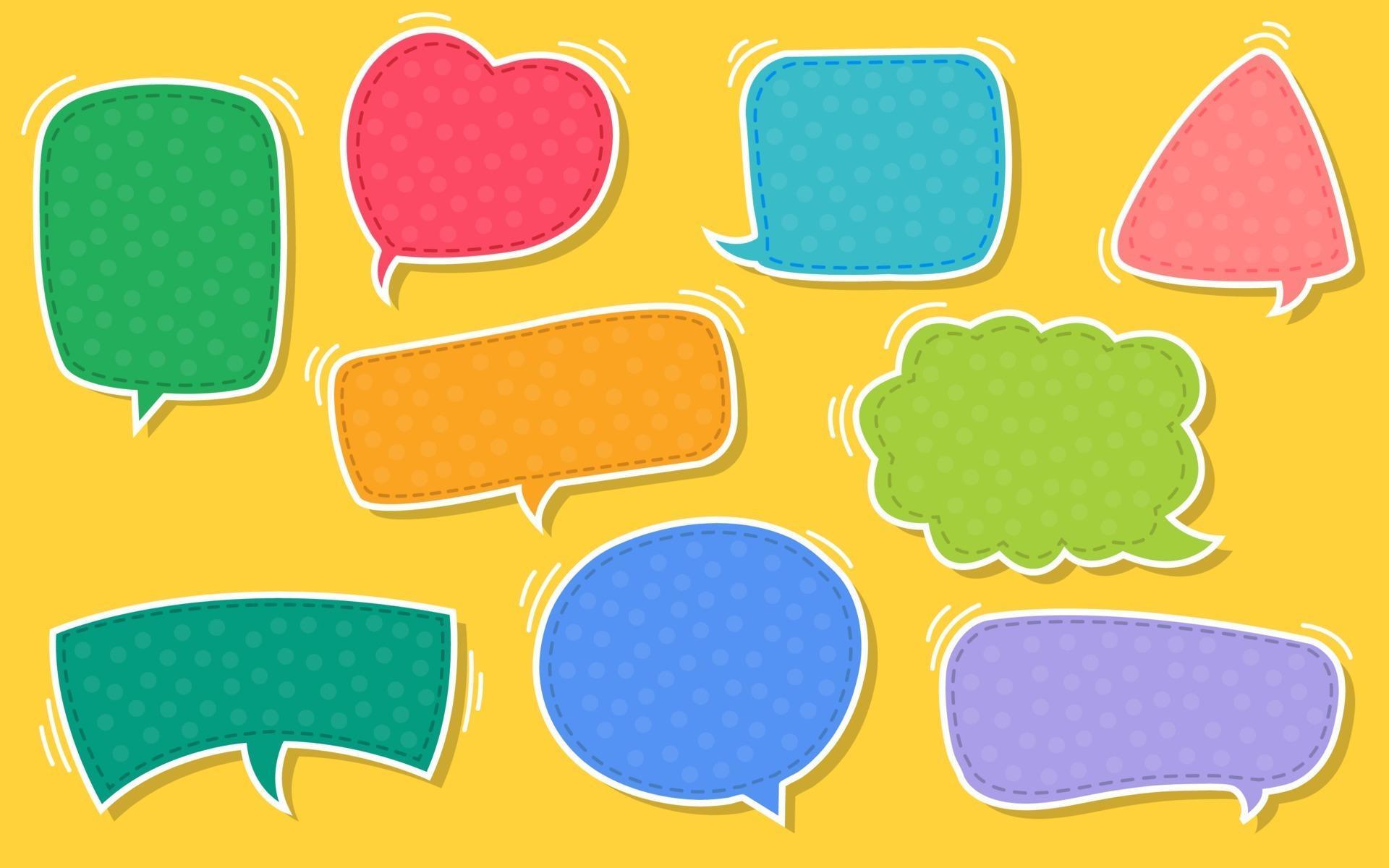 Text bubble, vector speech bubble set 2127596 Vector Art at Vecteezy