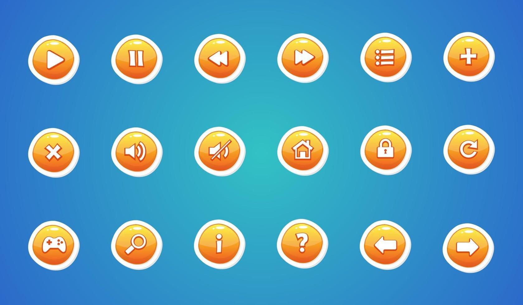 User Interface Buttons design 2127609 Vector Art at Vecteezy