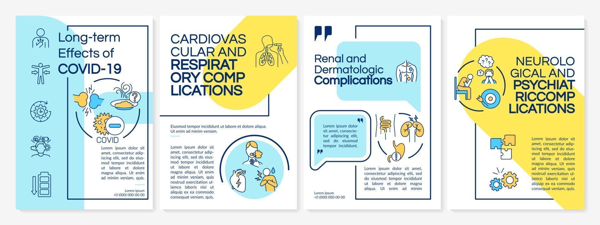 Long term effects of COVID 19 brochure template 2127764 Vector Art at ... Long term effects of COVID 19 brochure template 2127764 Vector Art at ...
