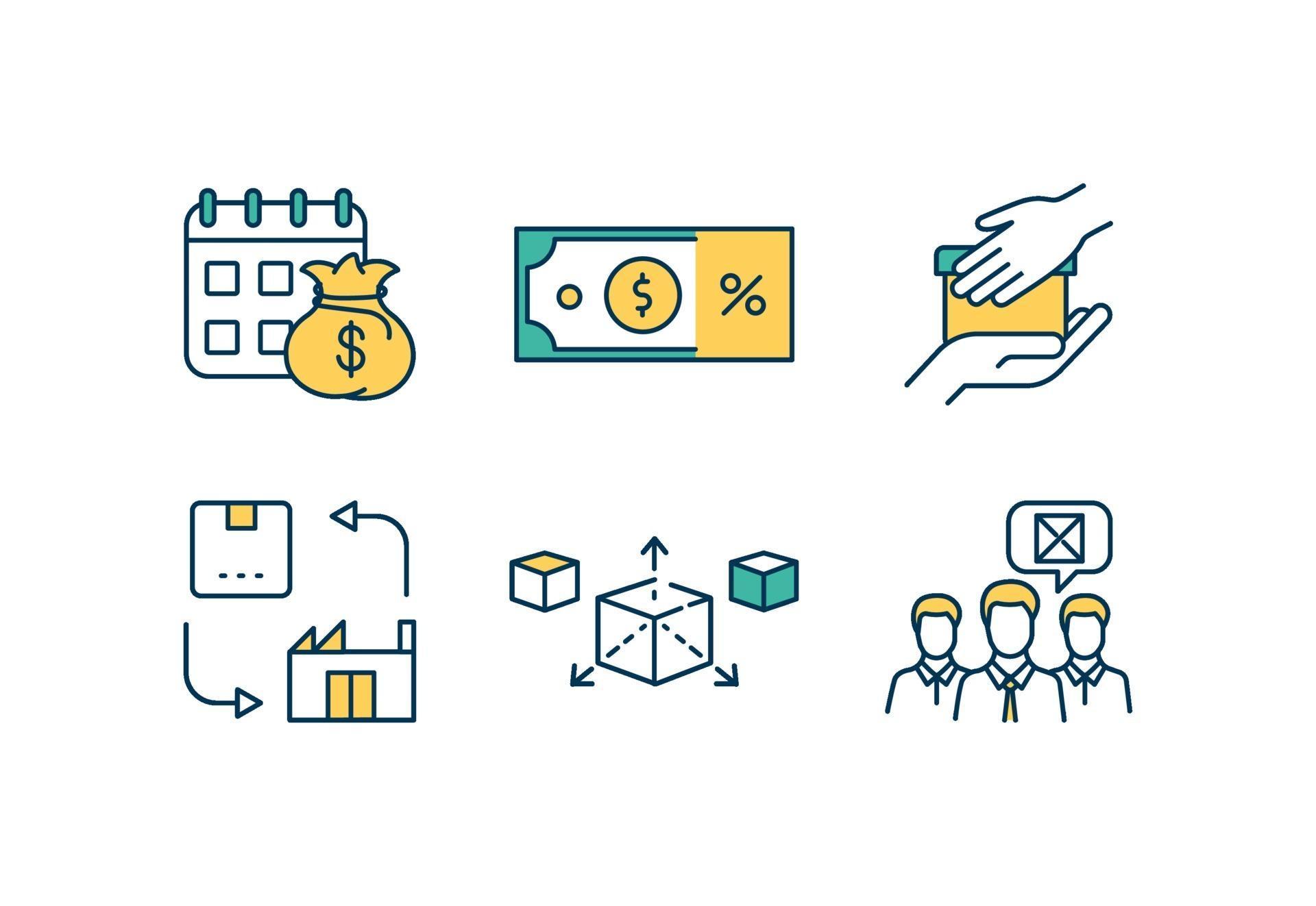 Product management RGB color icons set 2128655 Vector Art at Vecteezy Product management RGB color icons set 2128655 Vector Art at Vecteezy