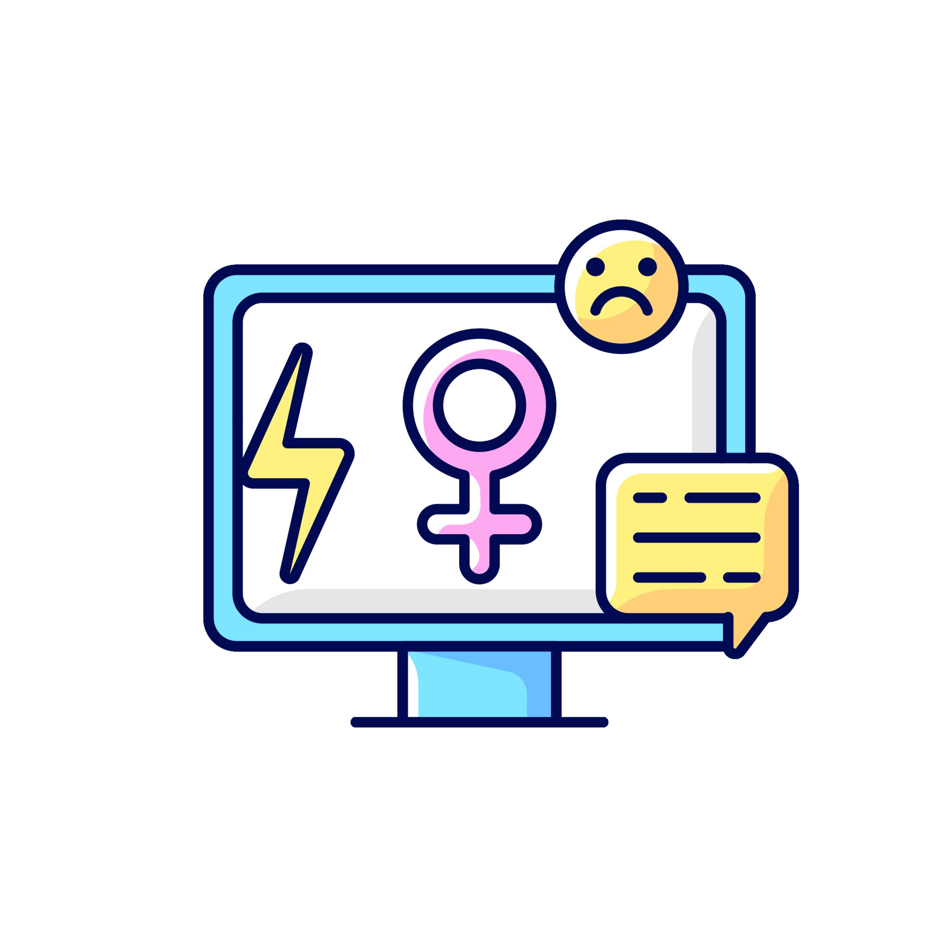 Media sexism RGB color icon 2129631 Vector Art at Vecteezy Media sexism RGB color icon 2129631 Vector Art at Vecteezy