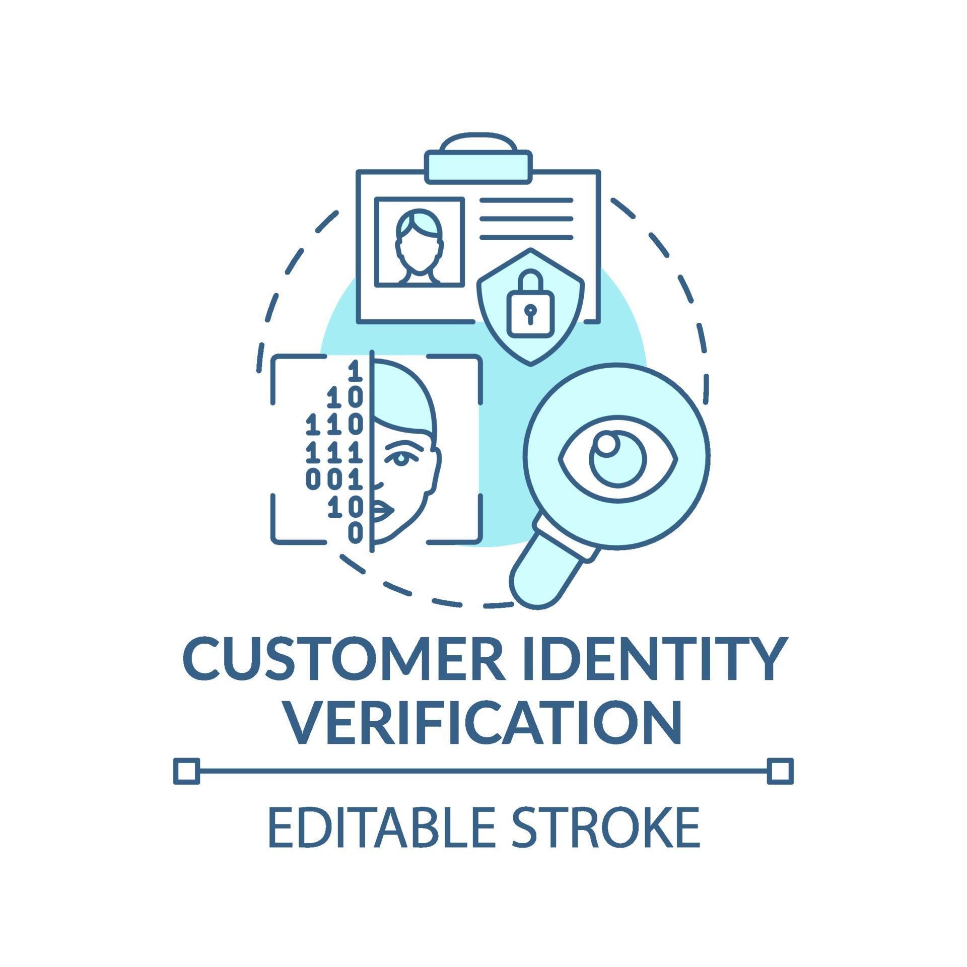 Customer Identity Verification Concept Icon 2129960 Vector Art At Vecteezy