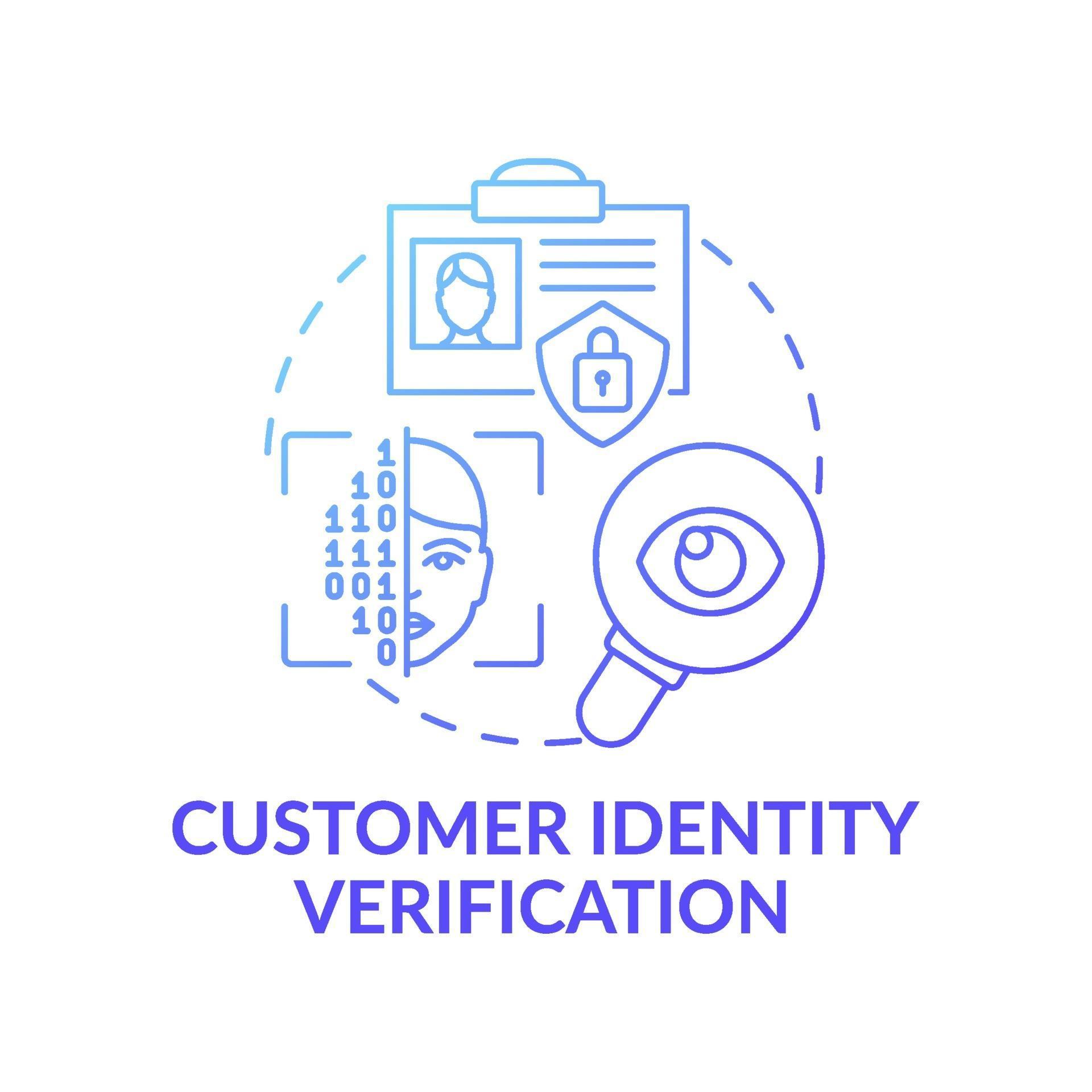 Customer Identity Verification Concept Icon 2130066 Vector Art At Vecteezy