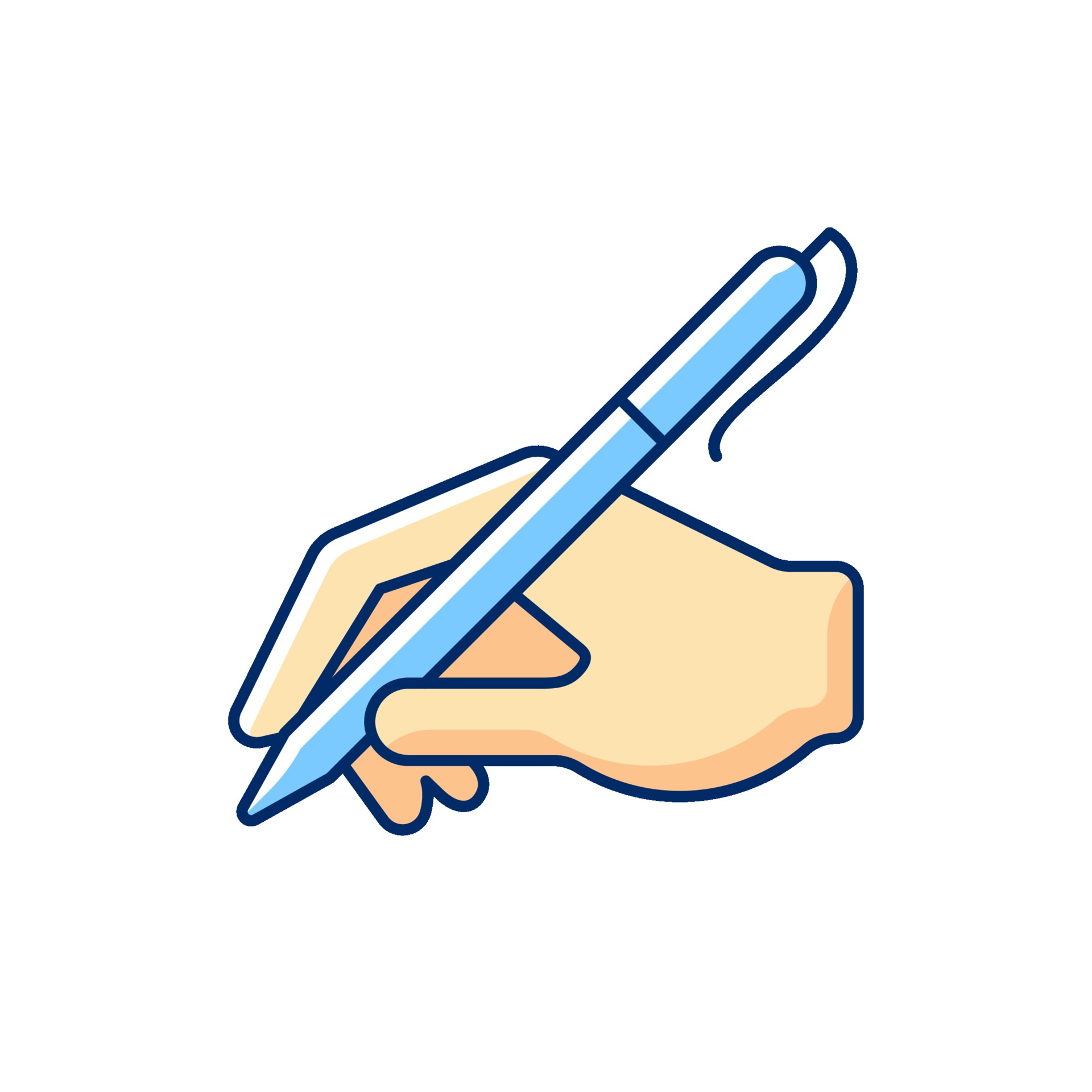 Hand writing with pen RGB color icon 2133011 Vector Art at Vecteezy