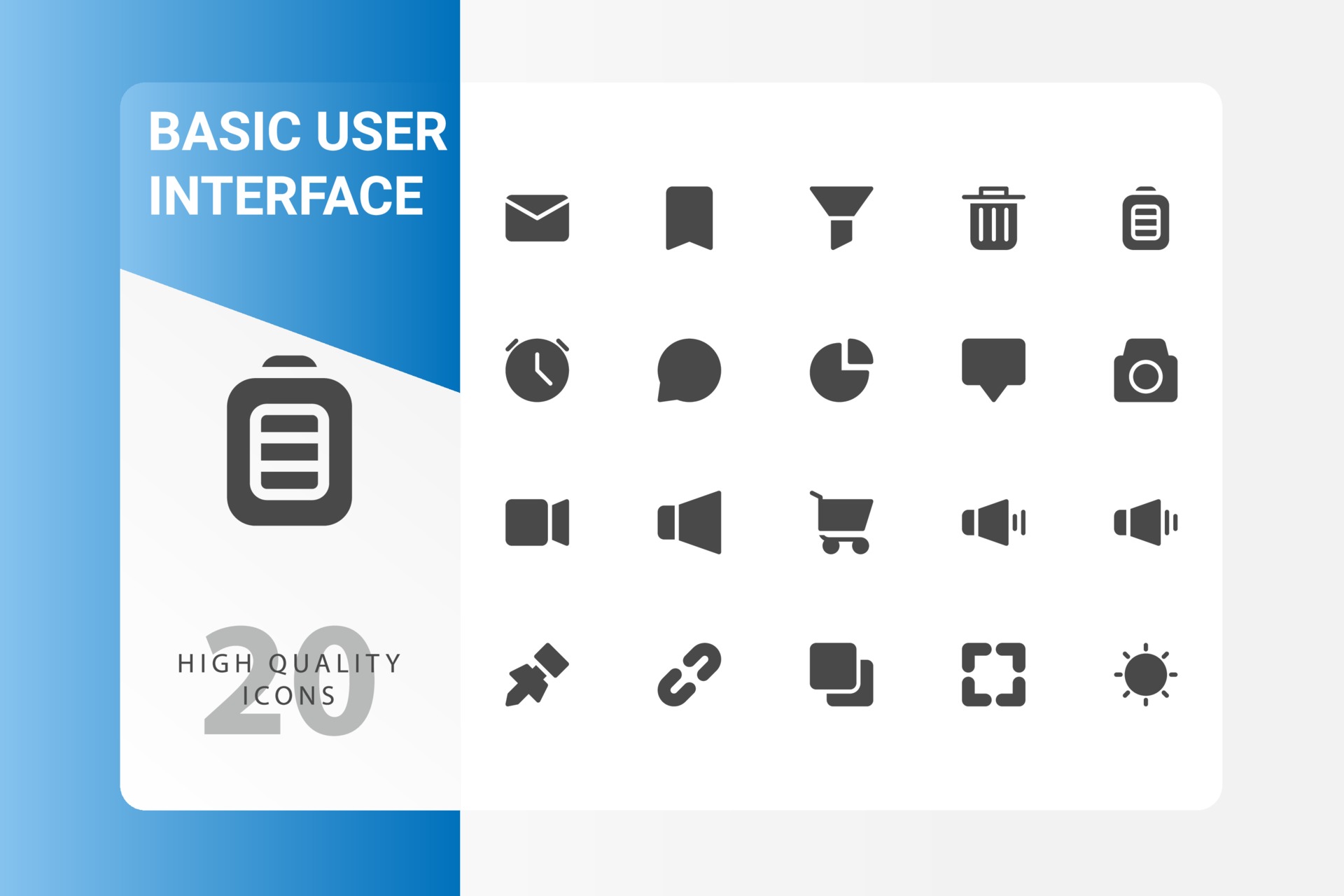 User Interface icon pack isolated on white background. for your web ...