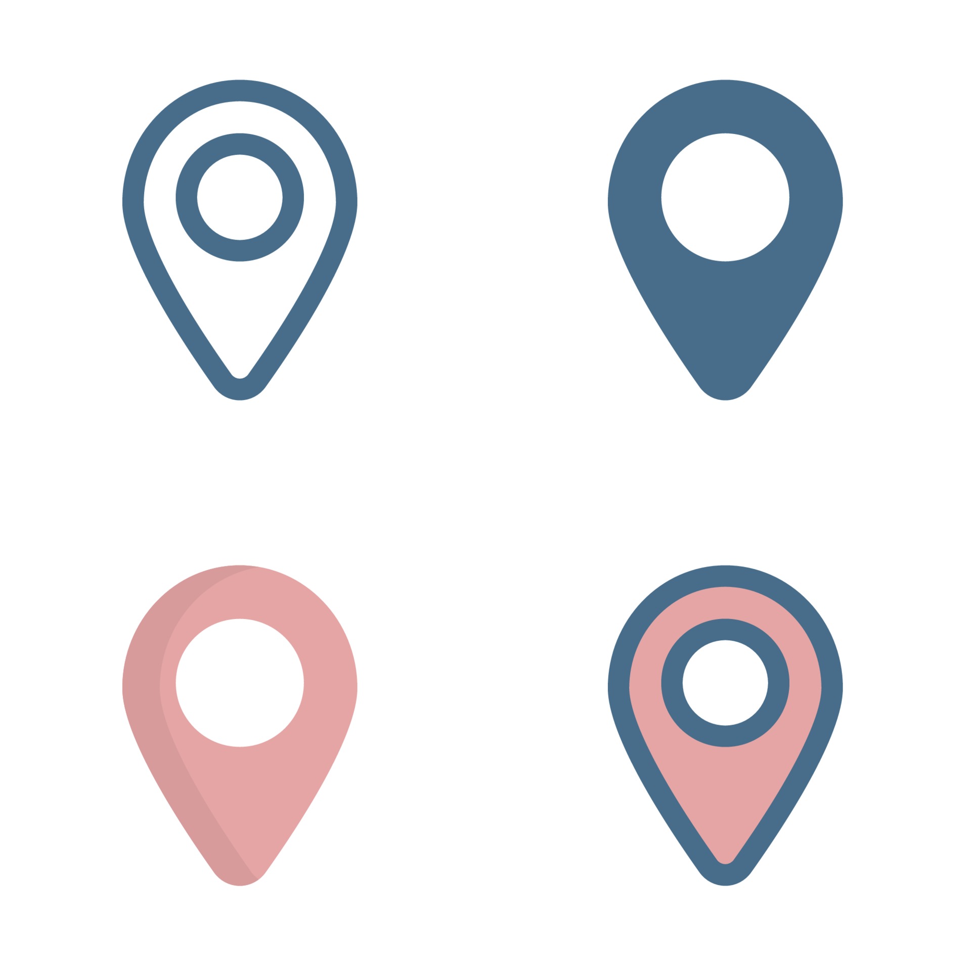 pin icon in isolated on white background. for your web site design ...