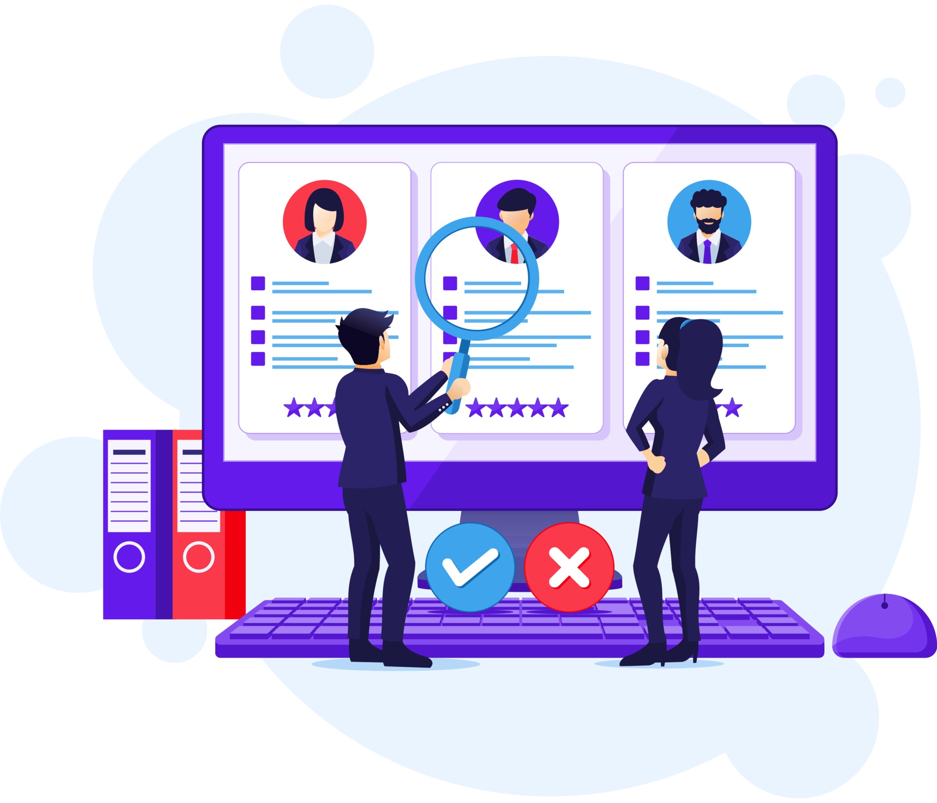 Hiring and recruitment concept, People searching candidate for a new ... Hiring and recruitment concept, People searching candidate for a new ...