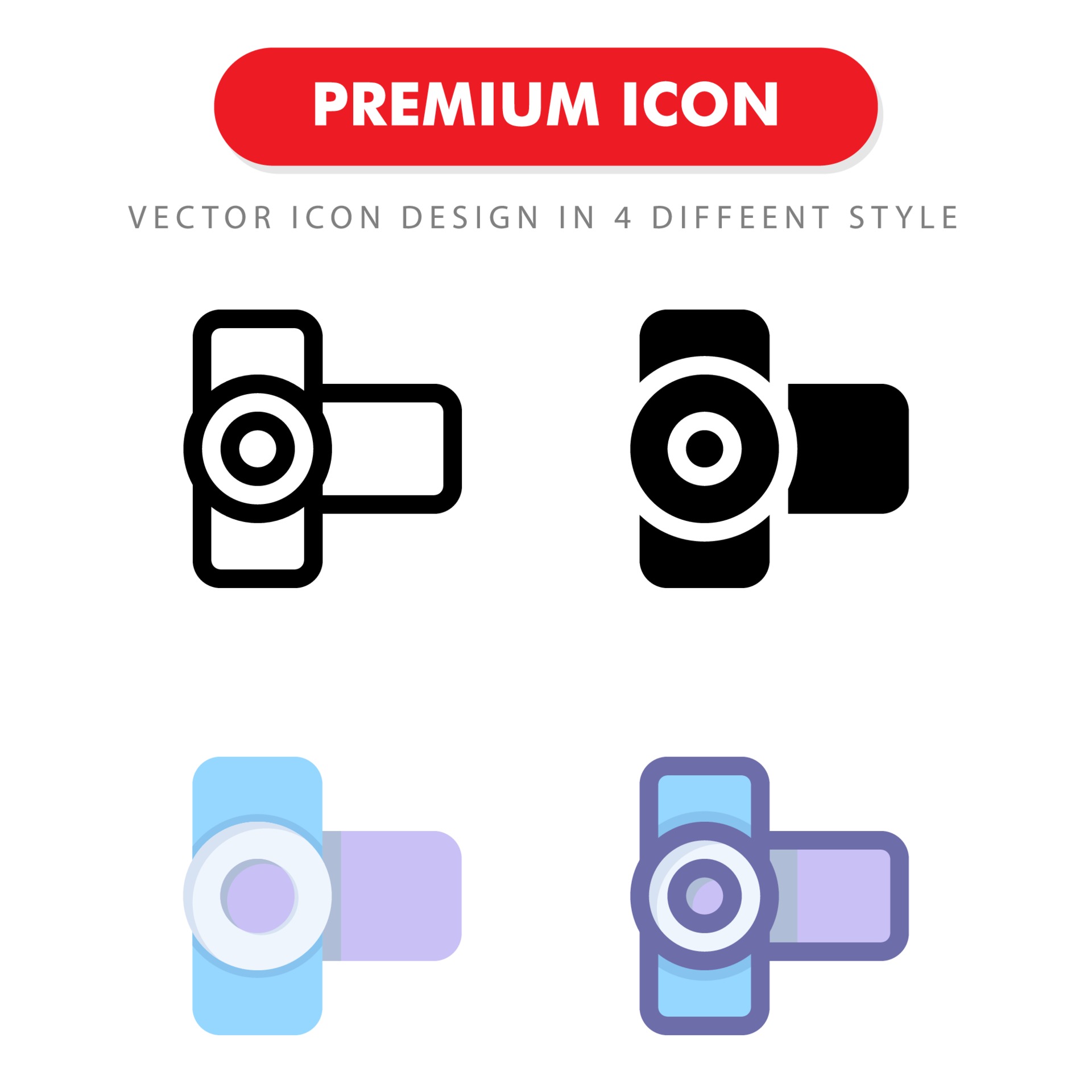 video camera icon pack isolated on white background. for your web site ...