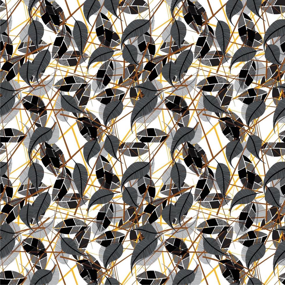 Modern abstract organic floral repeat pattern design 2140812 Vector Art ...