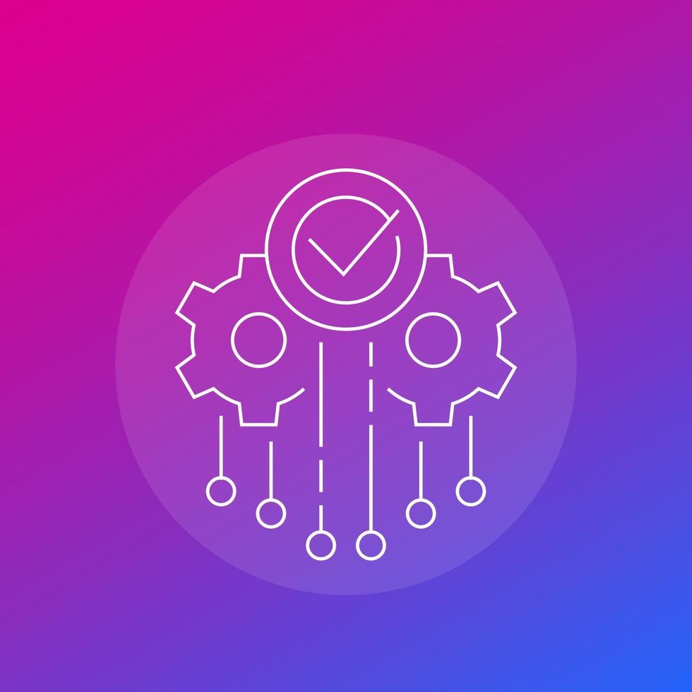 project complete, linear icon 2142282 Vector Art at Vecteezy