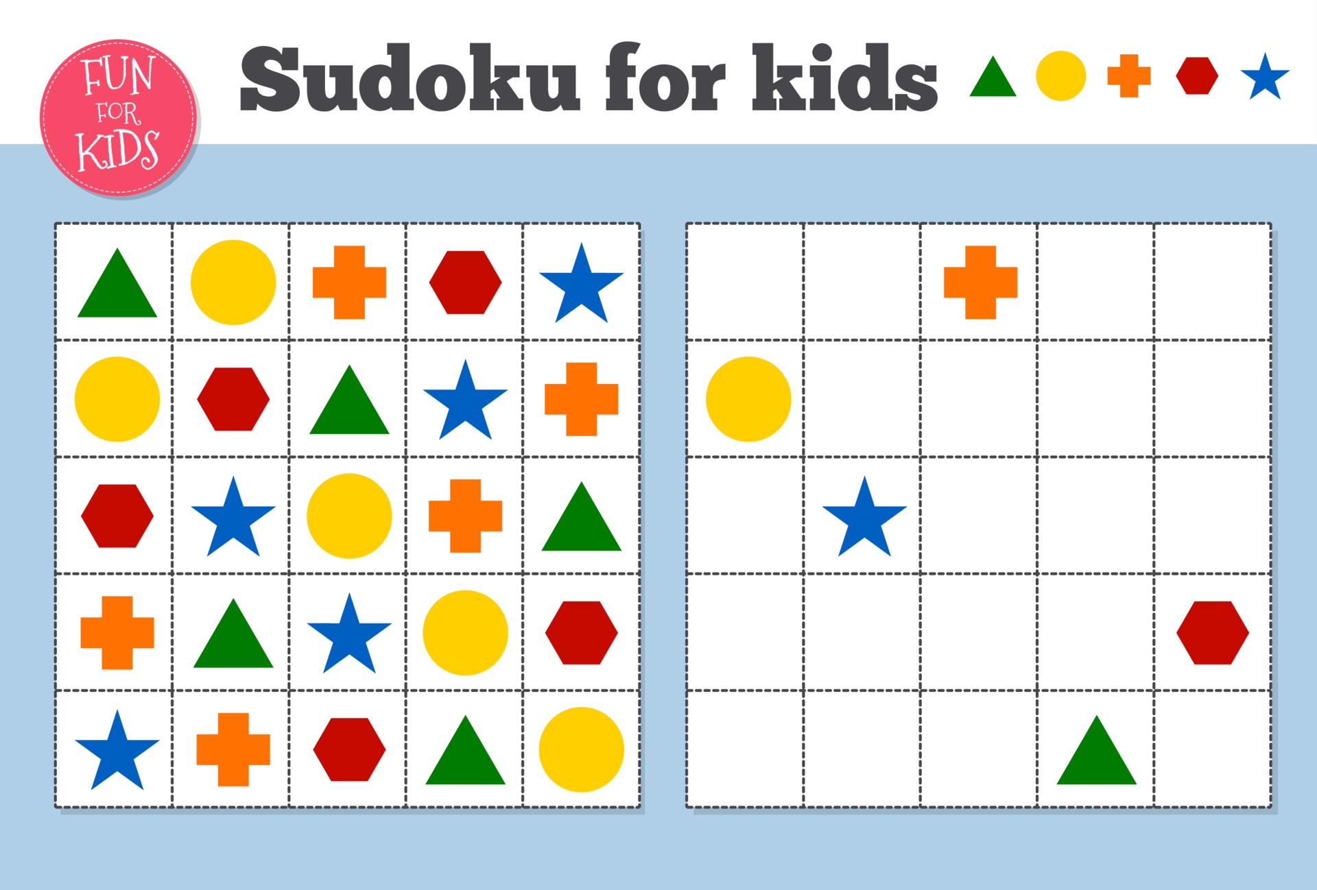 Sudoku. Kids and adult mathematical mosaic. Magic square. Logic puzzle ...