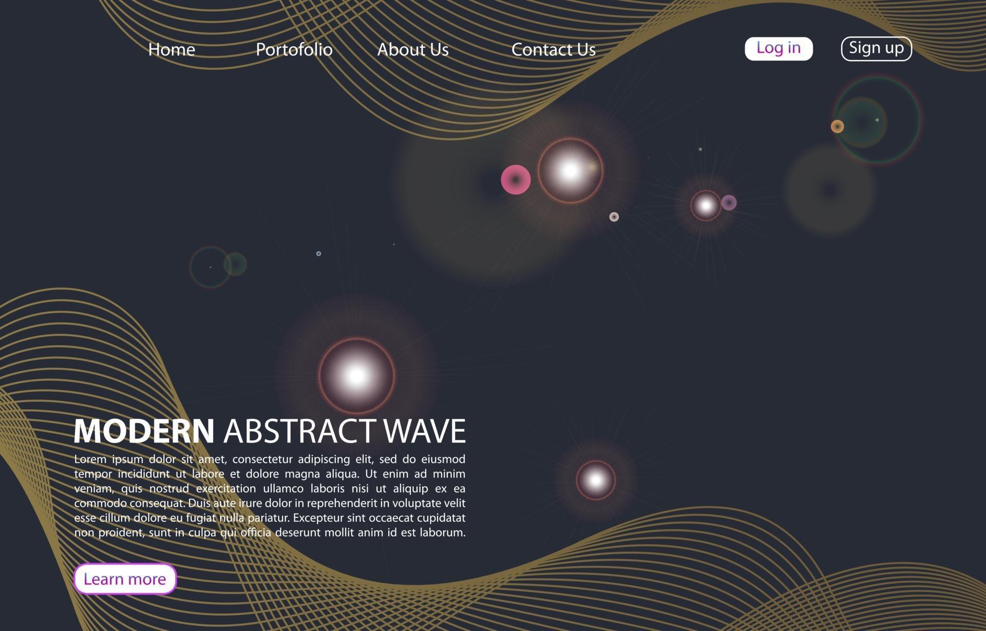 Landing Page. Abstract background website. Template for websites, or ...