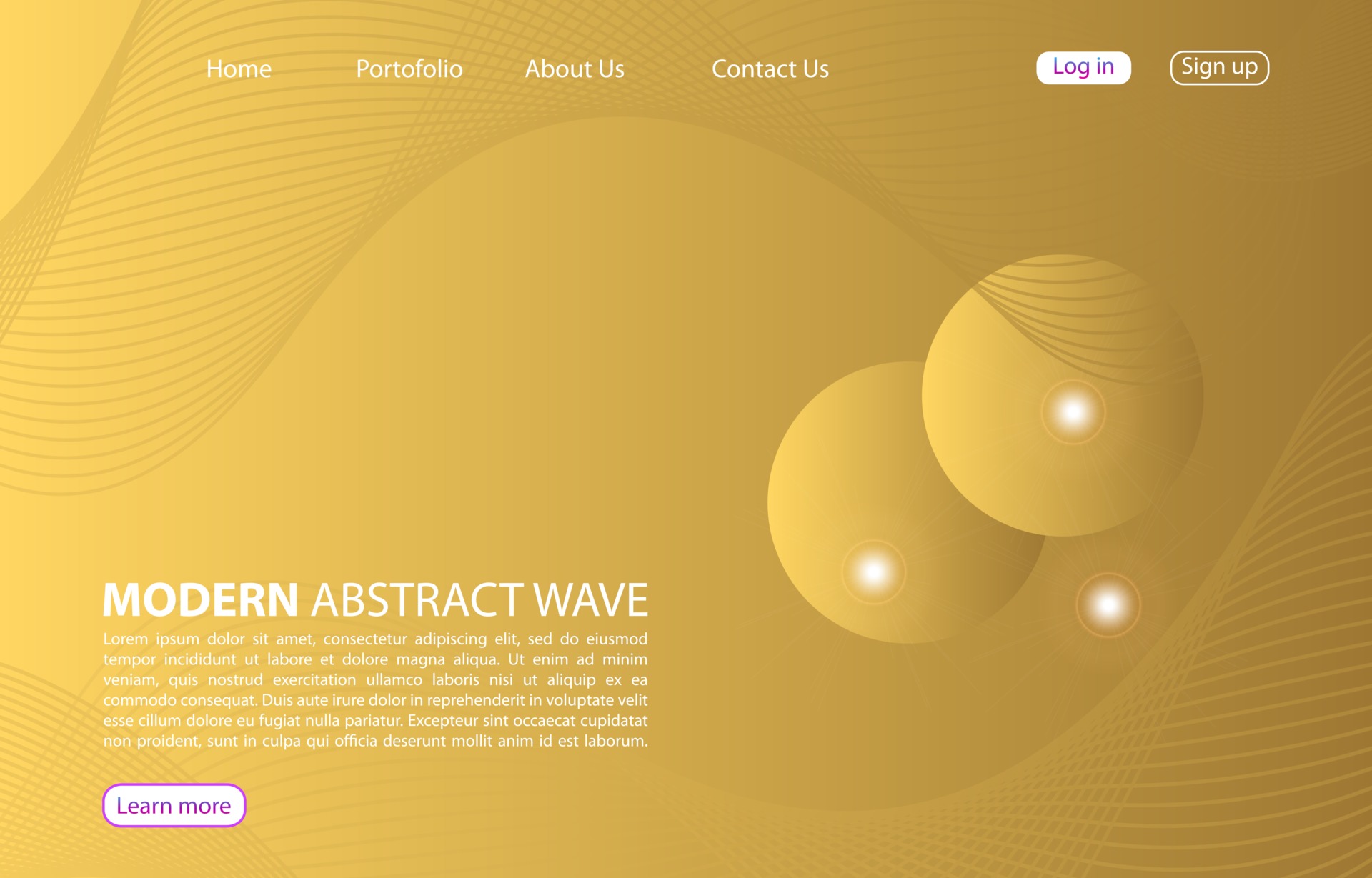 Landing Page. Abstract background website. Template for websites, or ...