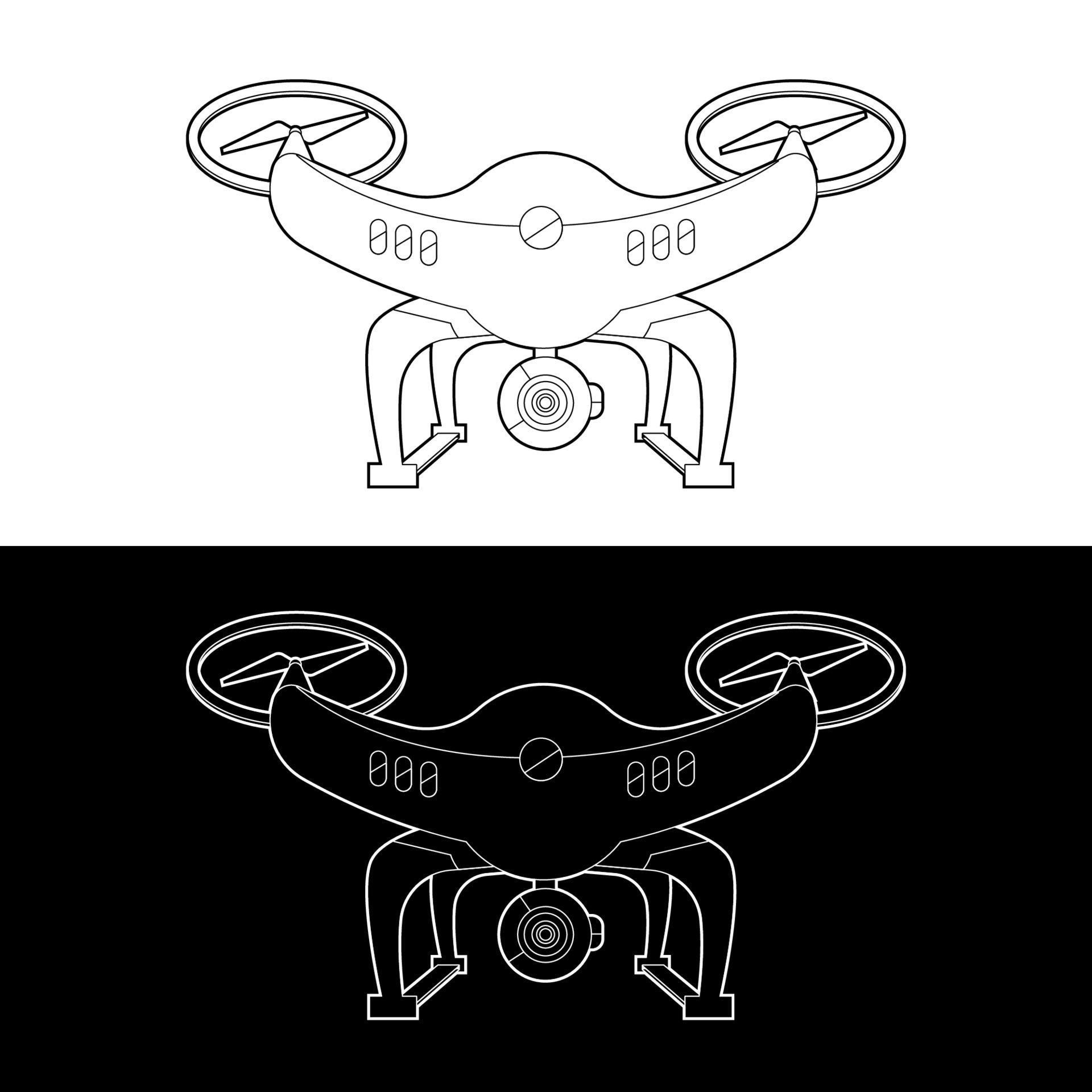 Drones Vector Icon Set, Black and White Outline 2158261 Vector Art at ... Drones Vector Icon Set, Black and White Outline 2158261 Vector Art at ...