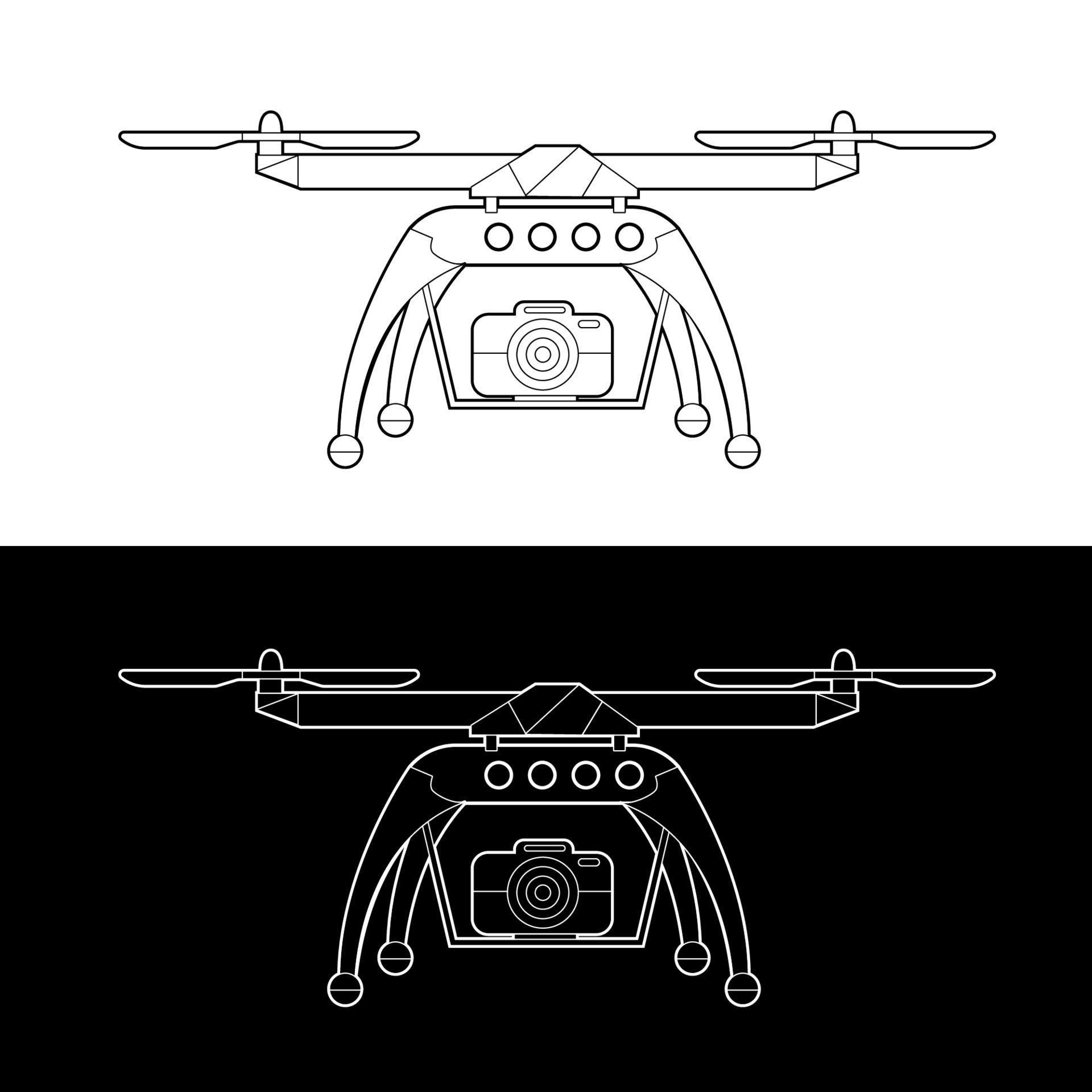 Drones Vector Icon Set, Black and White Outline 2158275 Vector Art at ... Drones Vector Icon Set, Black and White Outline 2158275 Vector Art at ...