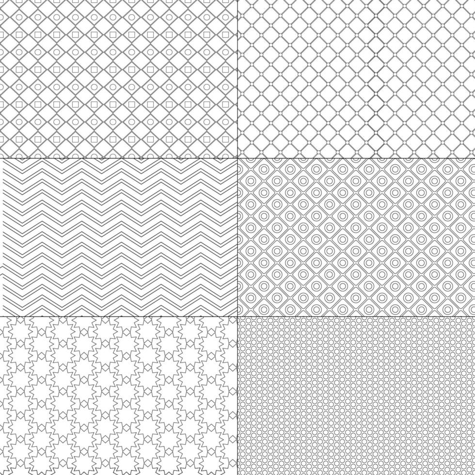 Vector set of minimal patterns. Geometric line and shapes 2158421 ...