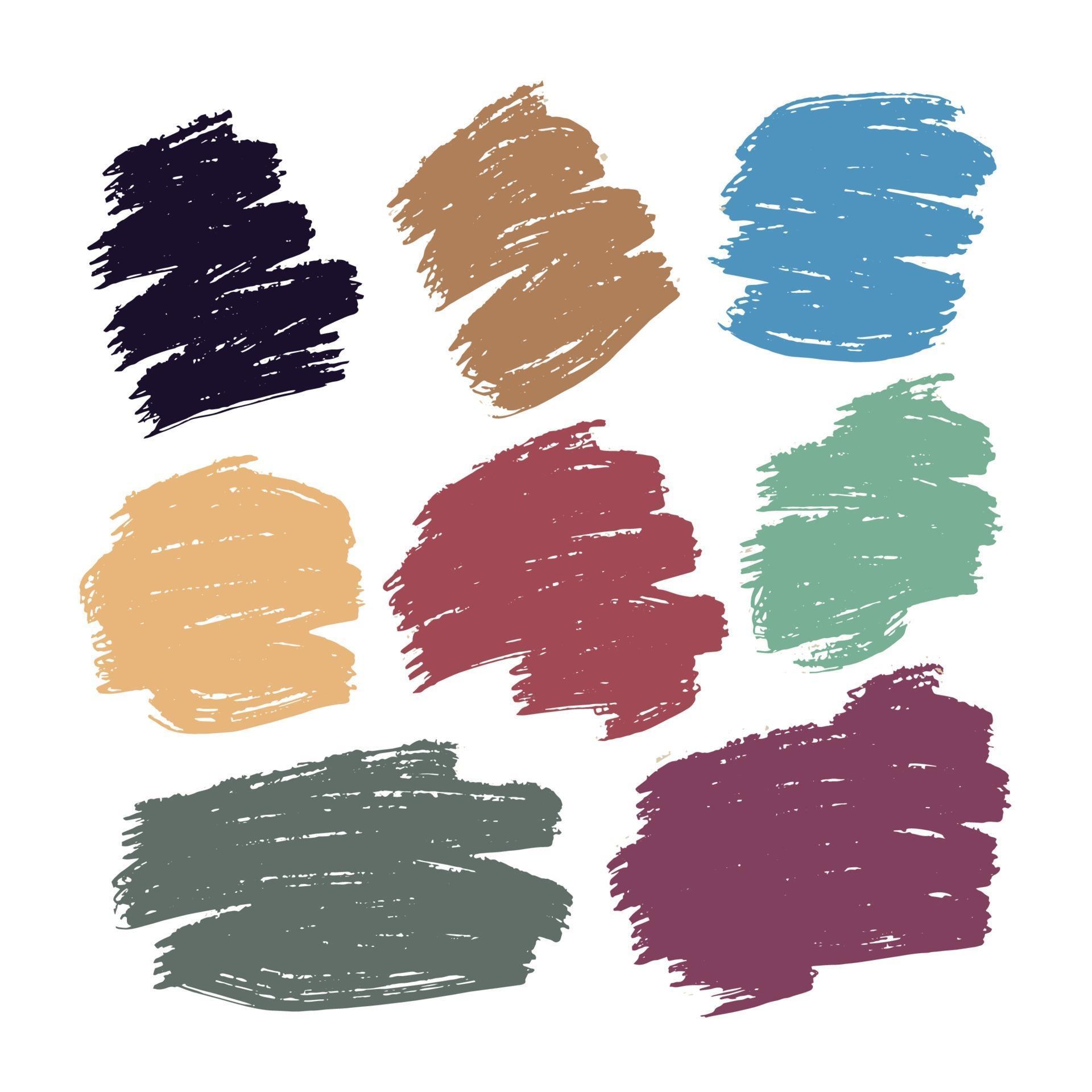 brush stroke set 2159946 Vector Art at Vecteezy