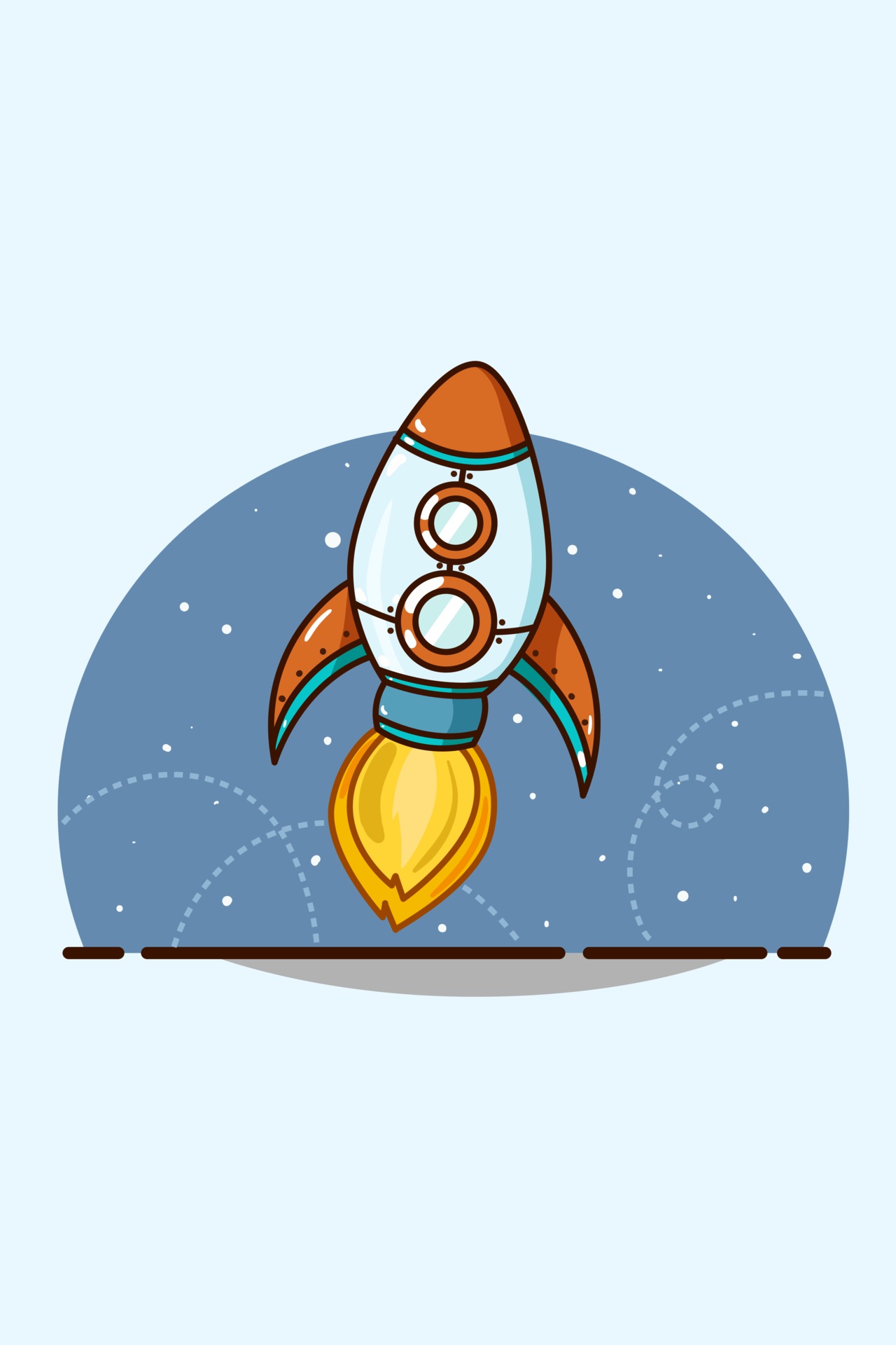 Illustration of rocket vector 2162342 Vector Art at Vecteezy