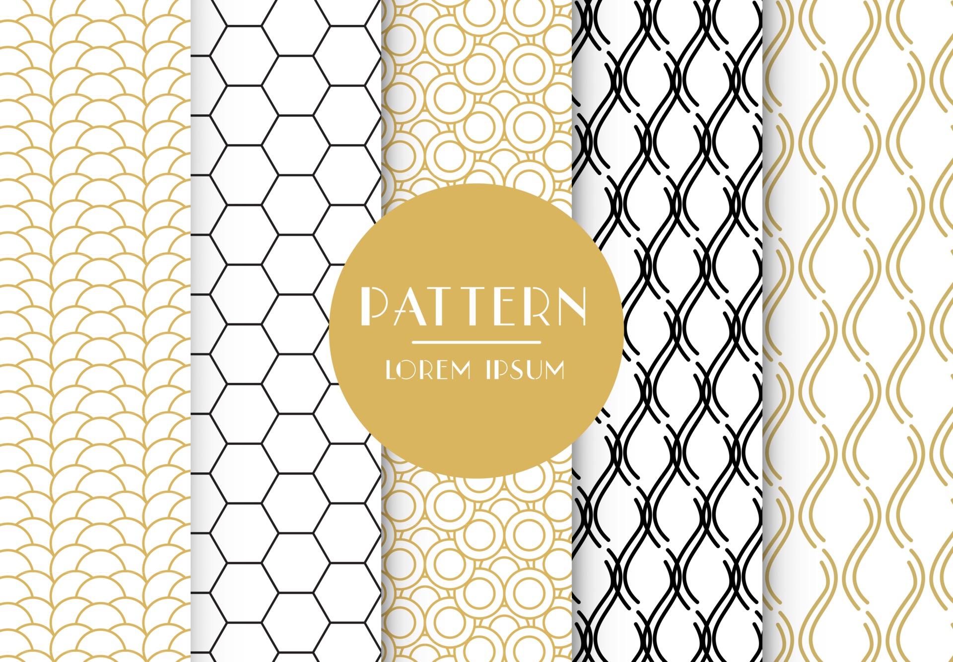 Seamless patterns with abstract ornament set 2162564 Vector Art at Vecteezy
