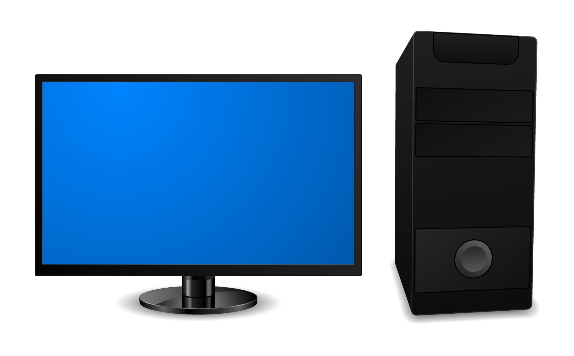 desktop pc computer icon 2163155 Vector Art at Vecteezy