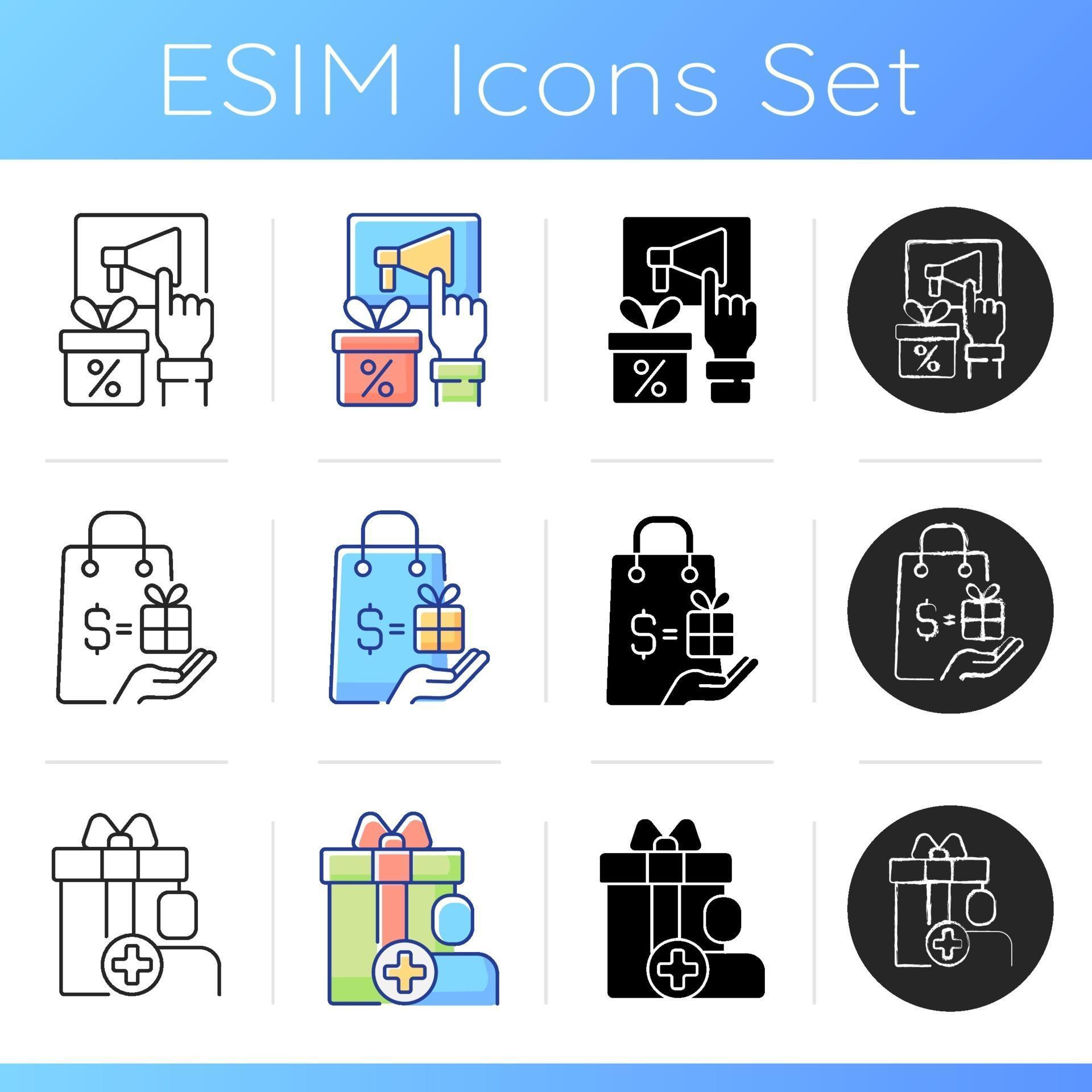 Loyalty Program Icons Set 2165089 Vector Art At Vecteezy
