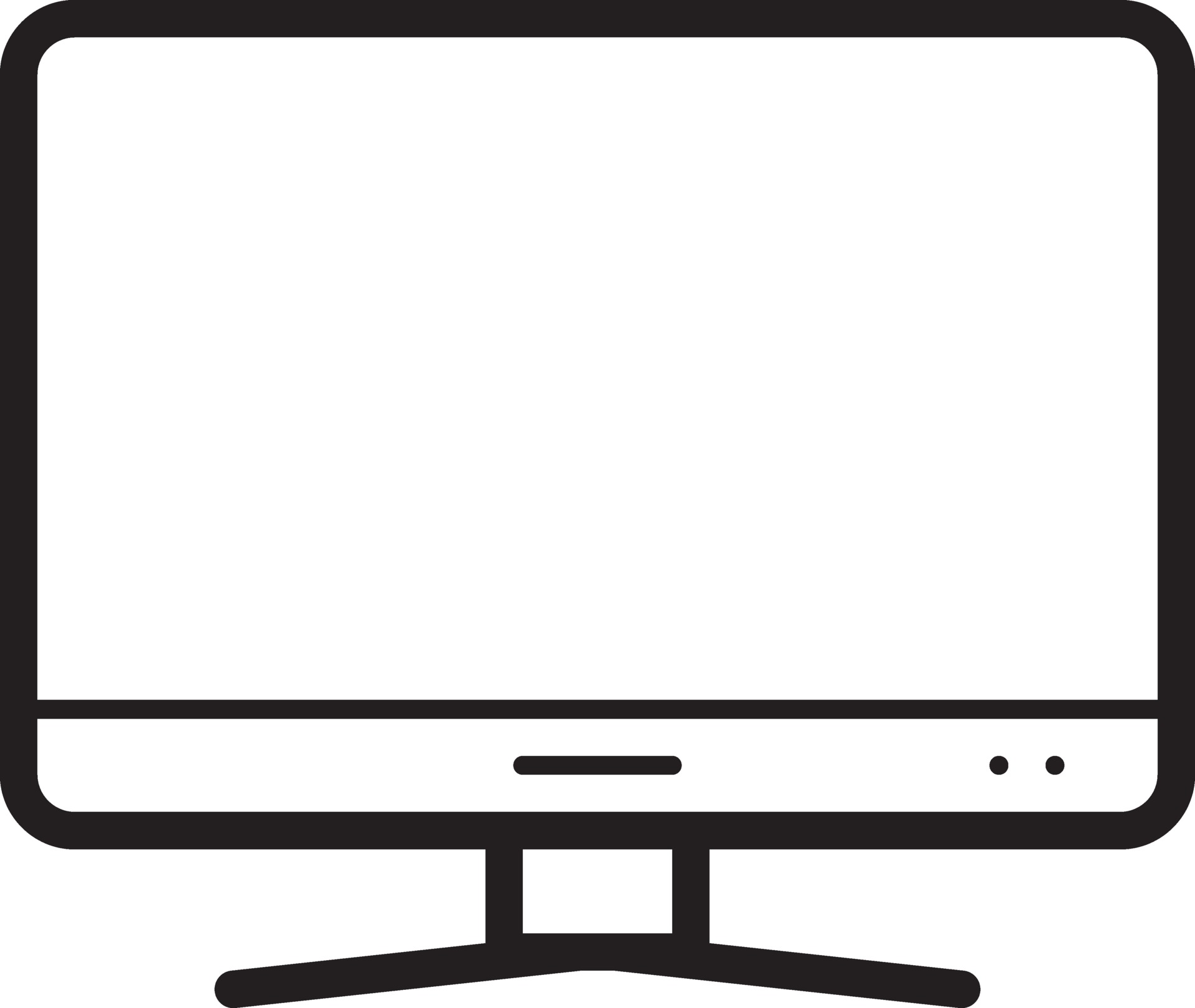 Line icon for computer, 2165499 Vector Art at Vecteezy