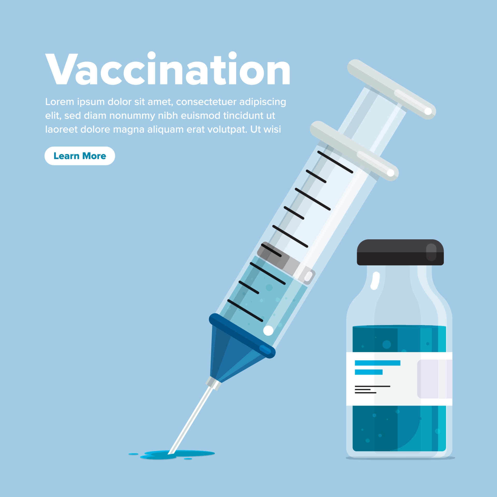 Vector Vaccination Concept. Healthy drug vaccination, injection ... Vector Vaccination Concept. Healthy drug vaccination, injection ...