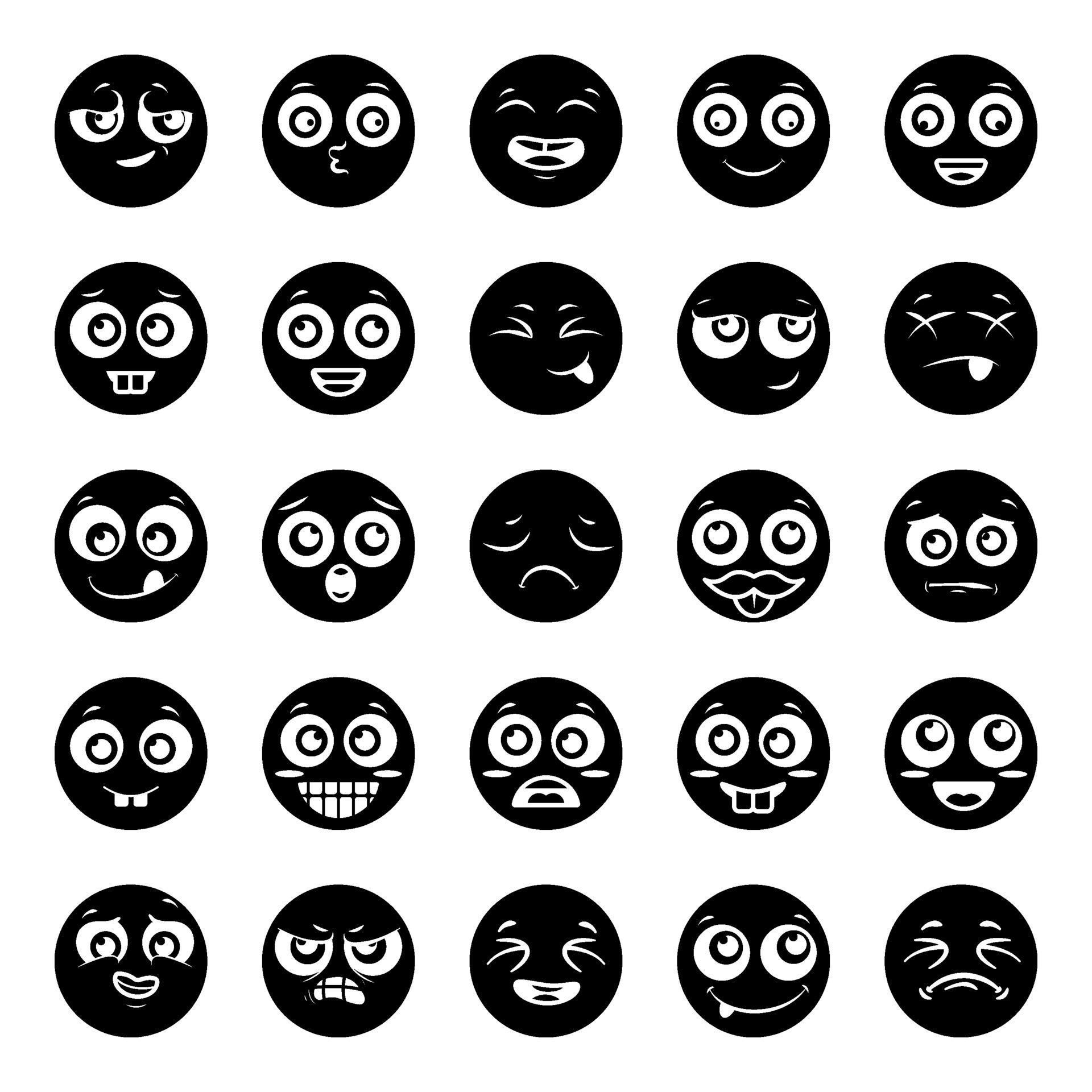 Cute Emoticon Vectors 2168927 Vector Art at Vecteezy